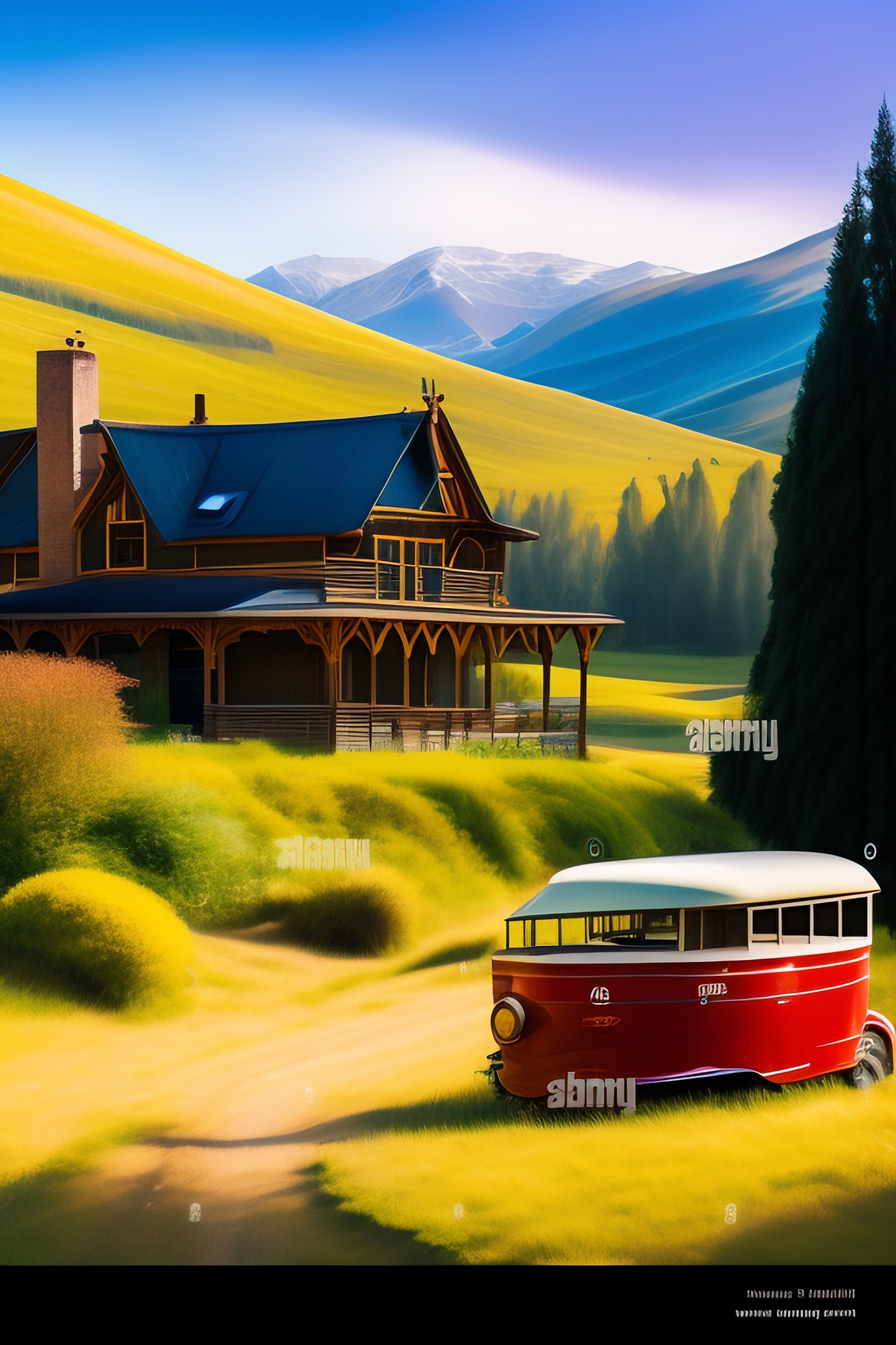 Lexica - Paint, motor, house, persons