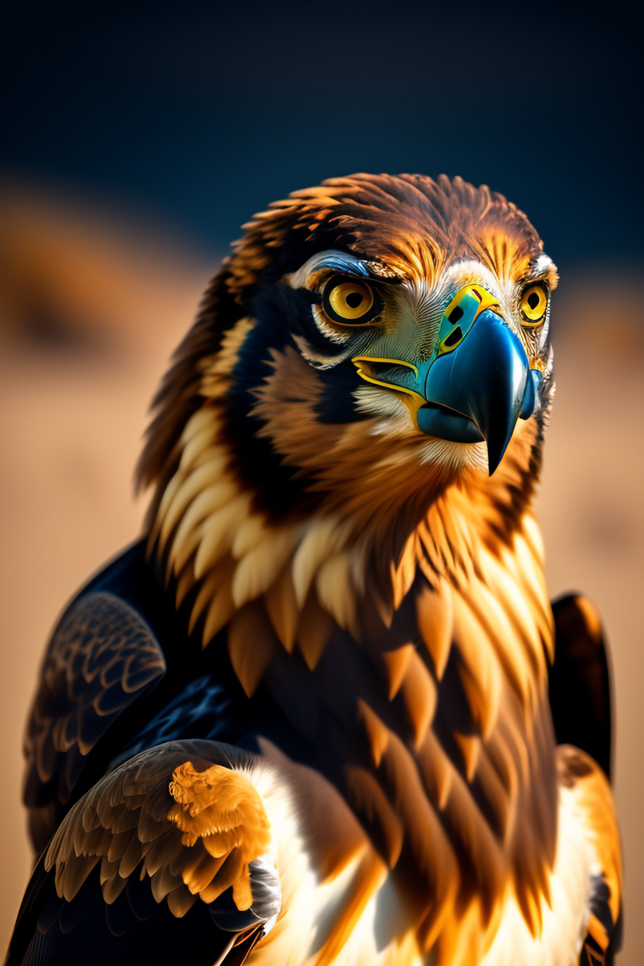 Lexica - Beautiful sharp full golden eagle with beautiful paws ai art ...
