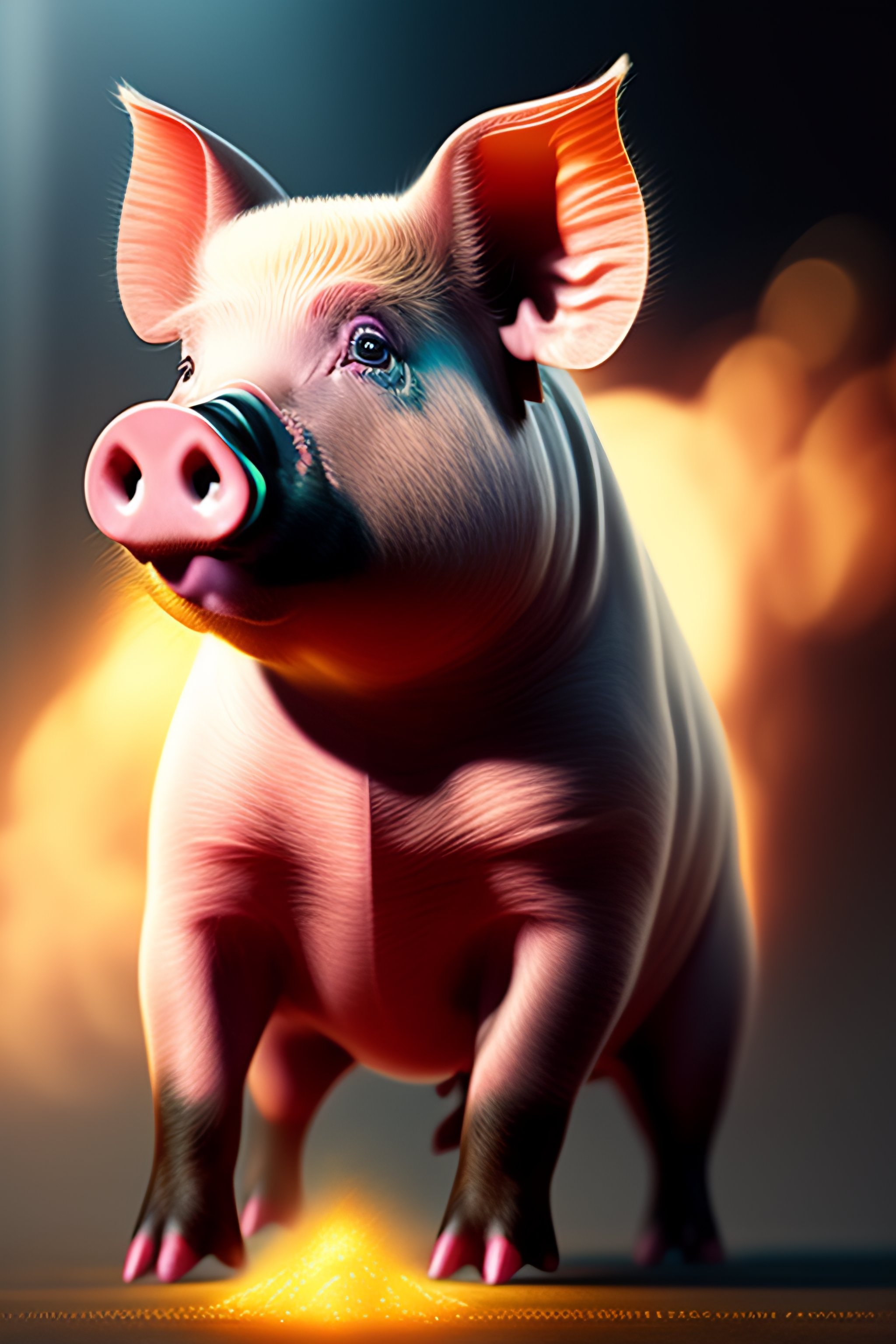 Lexica - Superhero pig