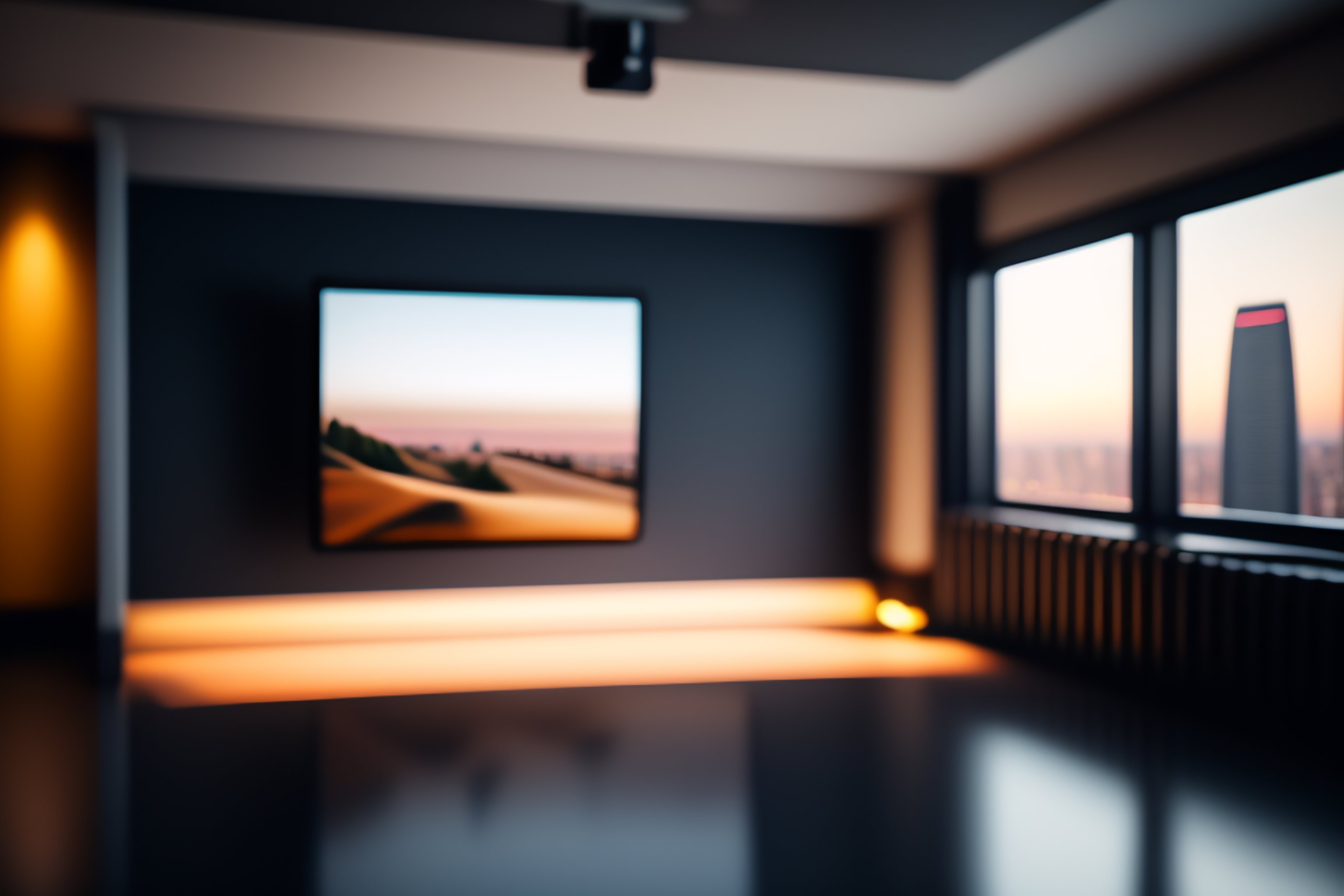 Lexica - Interview scenery, tv show, office, tv black screen, neutral ...