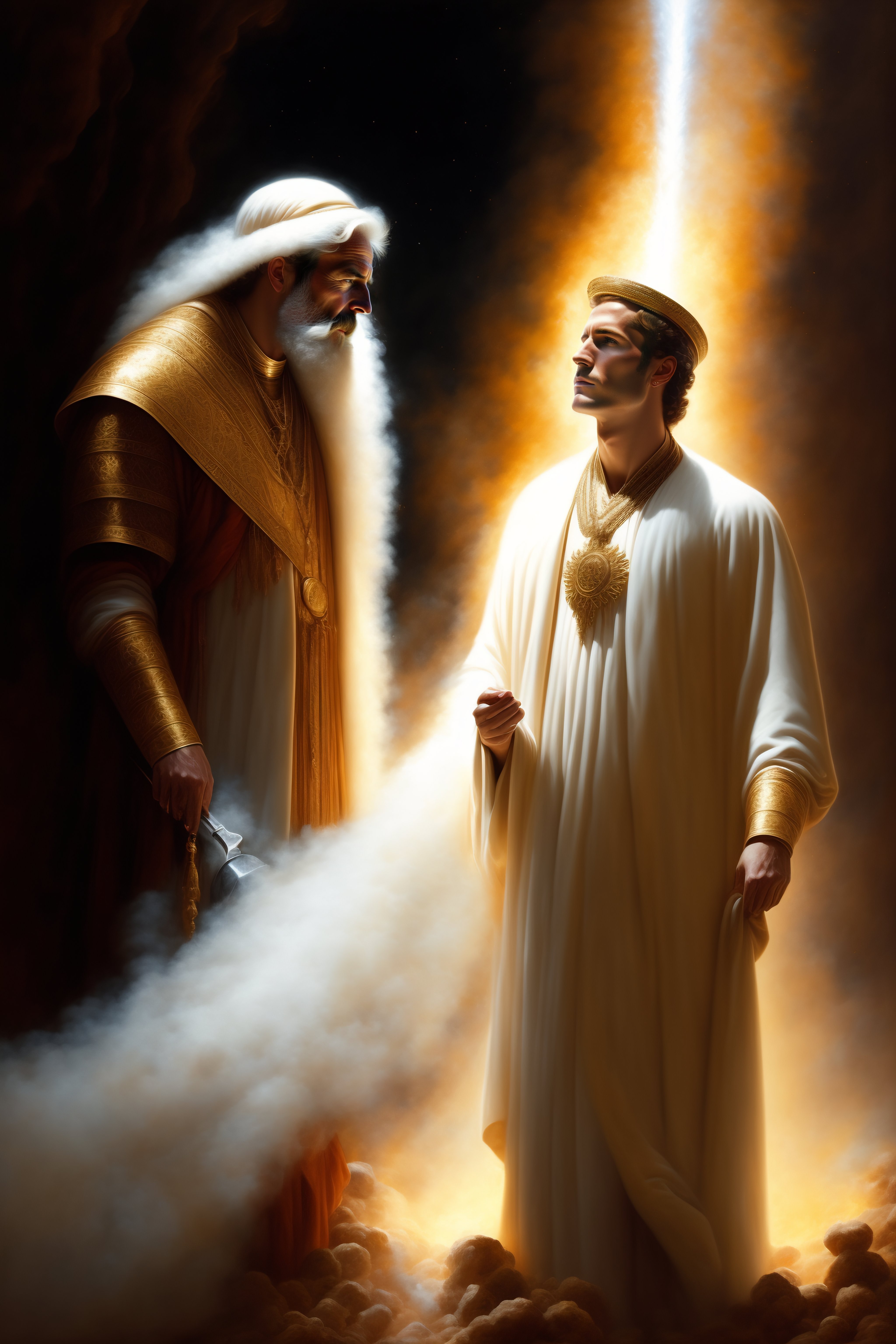 Lexica - White man turns into god