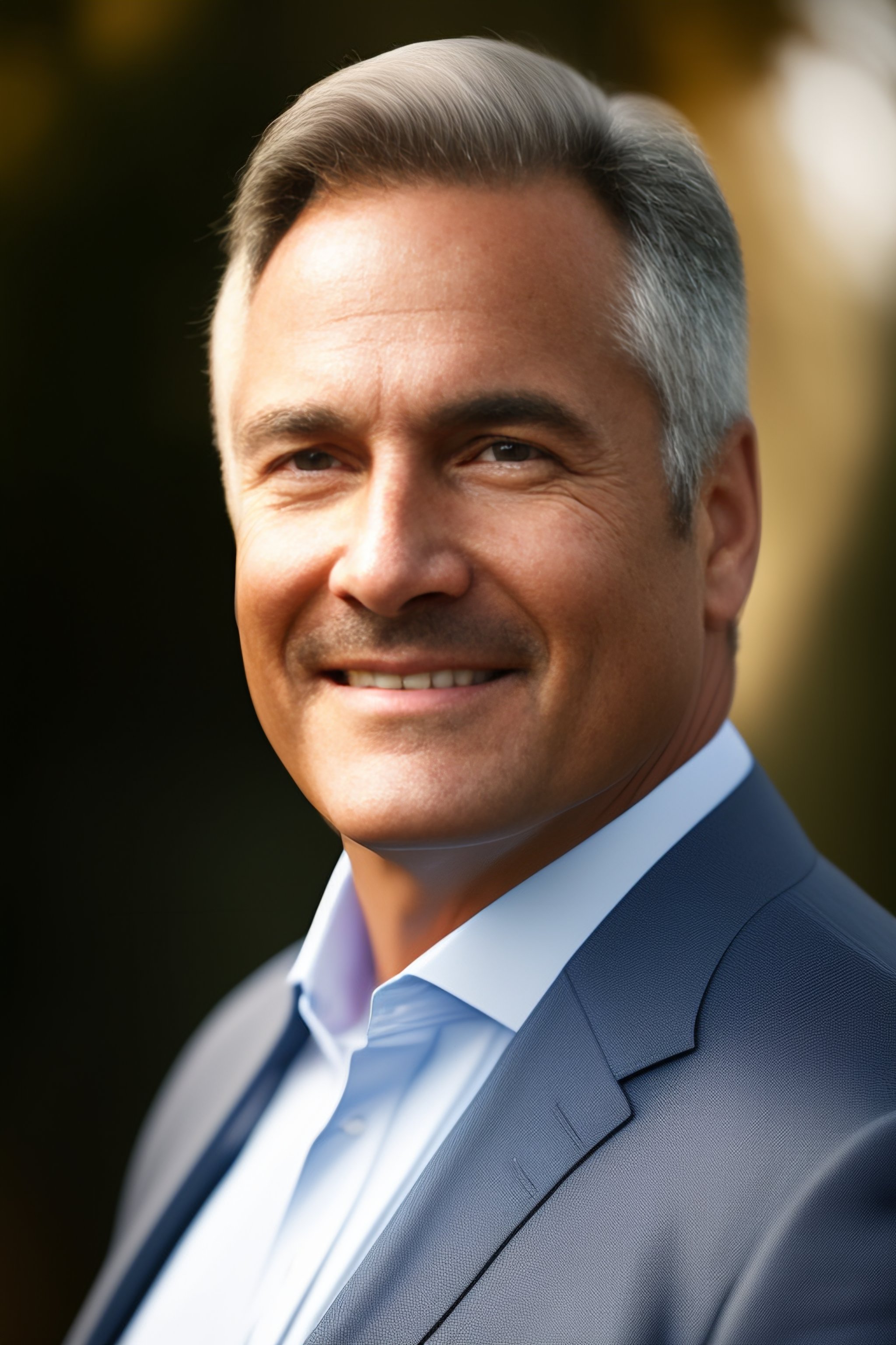 Lexica - A middle-aged white man profile picture with solid background