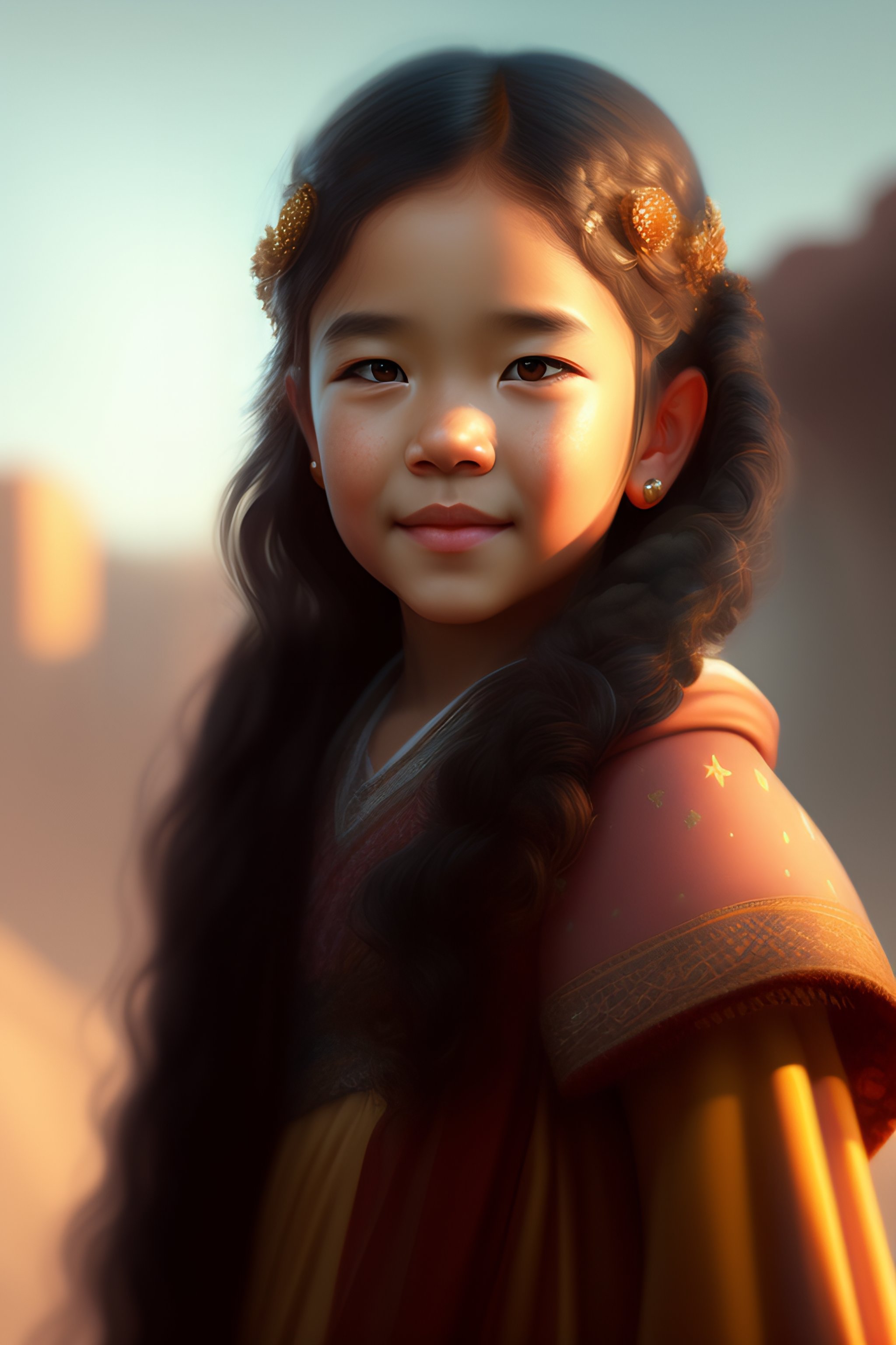 Lexica - Trojan little girl, joyful, close - up portrait, intricate ...
