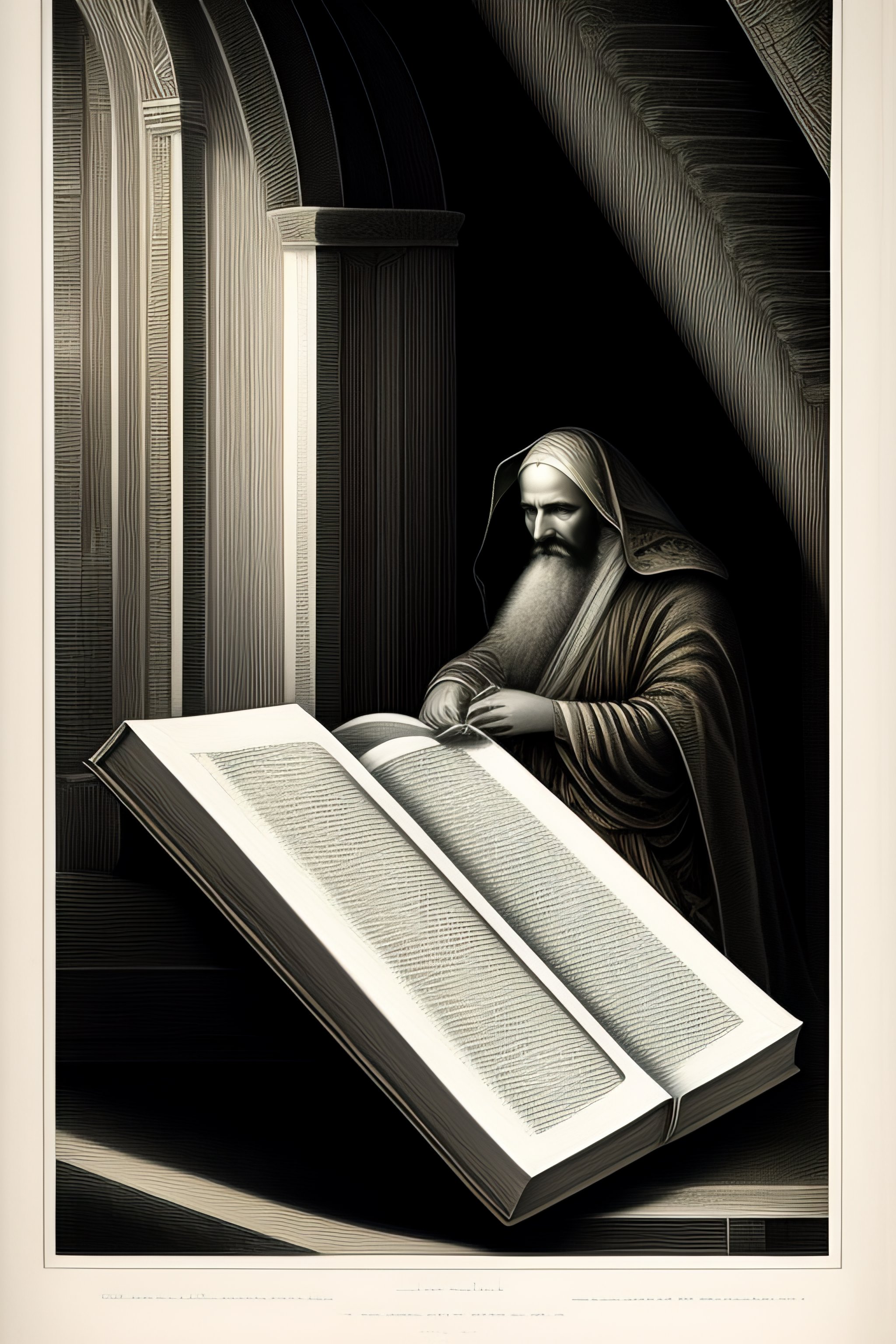 Lexica - Beautiful pencil drawing of cursed book manuscript, 19th ...