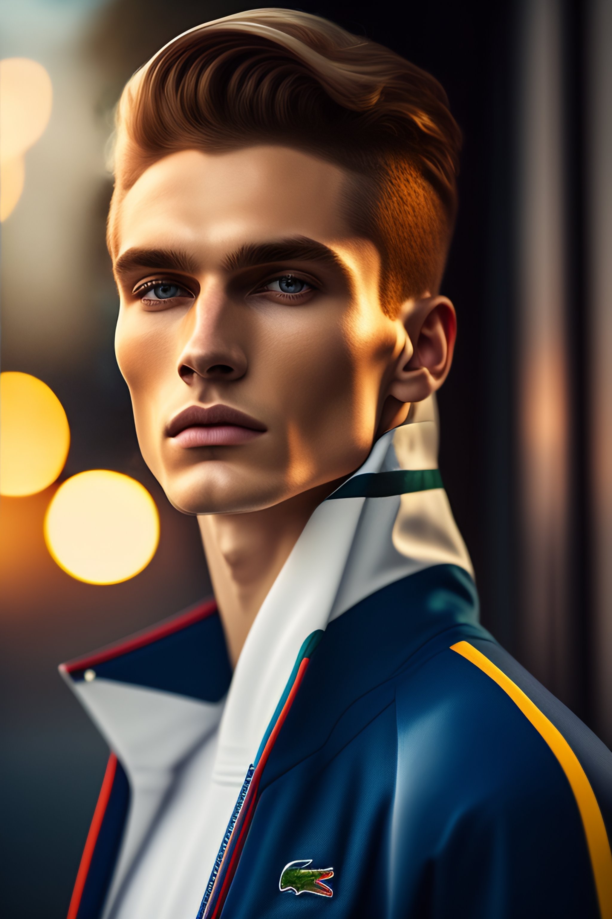 Lexica - 30 year old lacoste model in 8k hyper reallistic