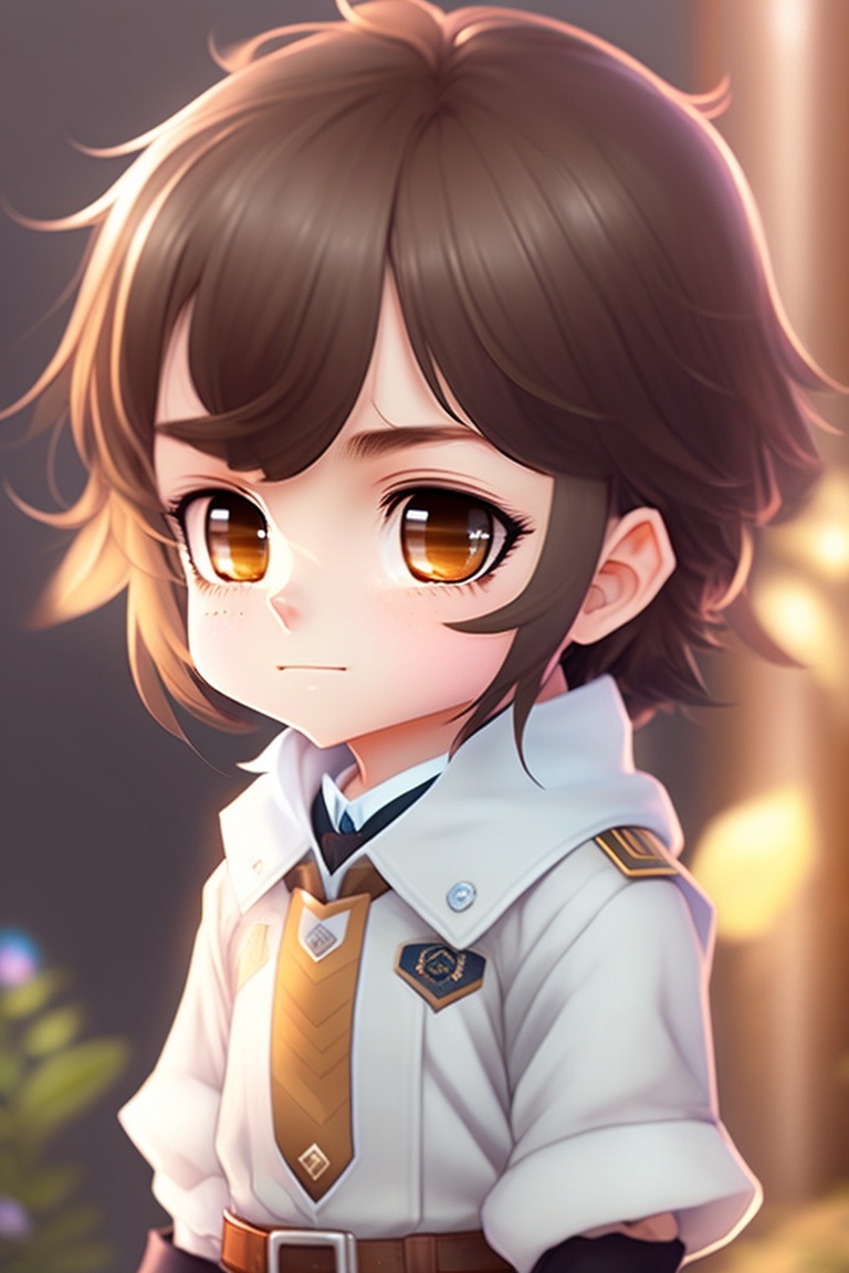 Lexica - Chibi christopher veles , boy with brown hair and wide eyes ...