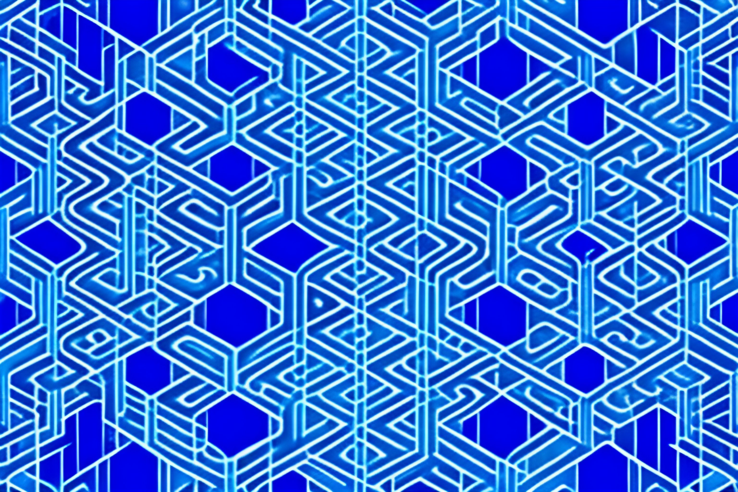 Lexica - Blue pattern background