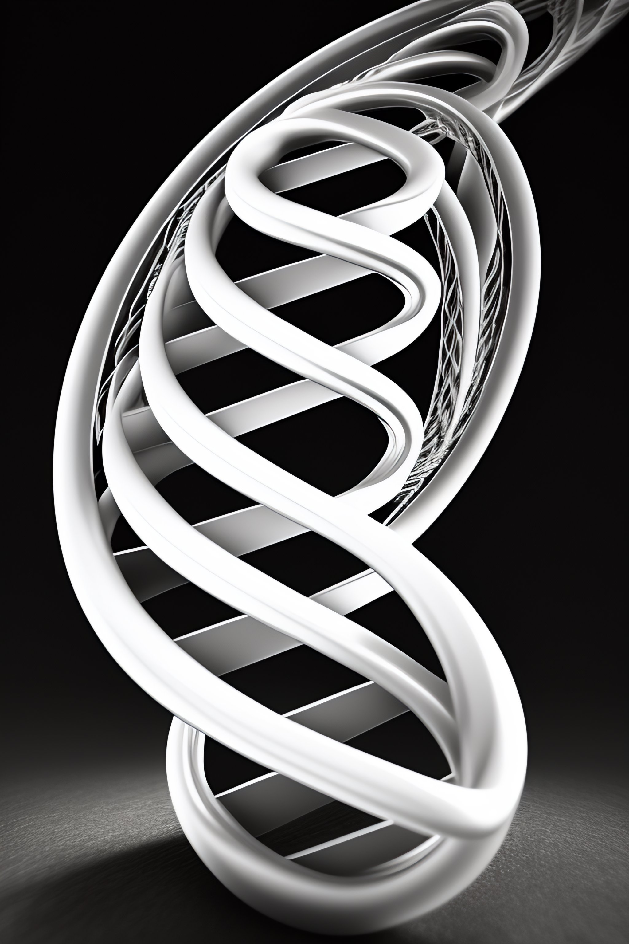 Lexica - Building wall image of intertwined dna helix,black and white ...