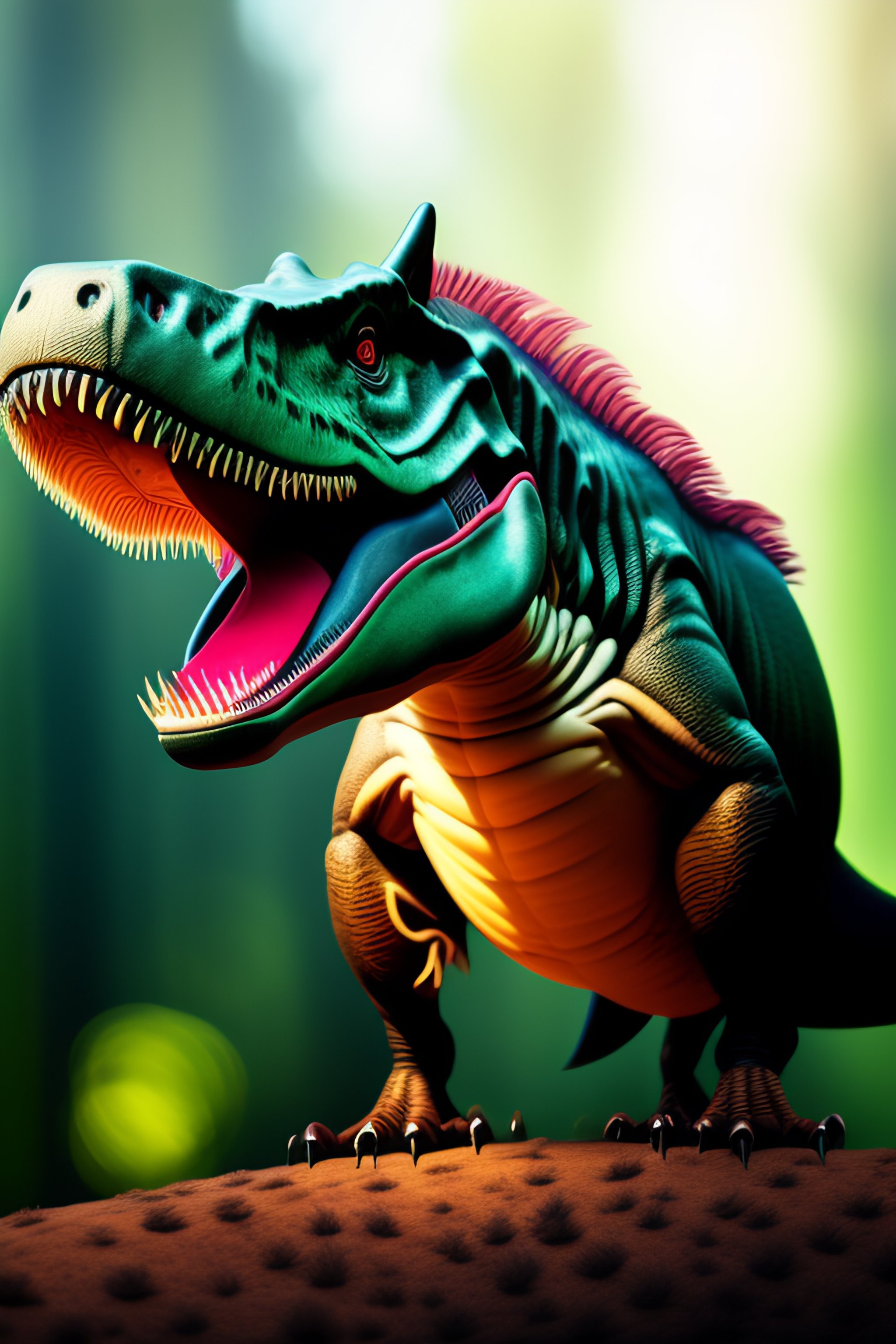 Lexica - A t-Rex with feathers