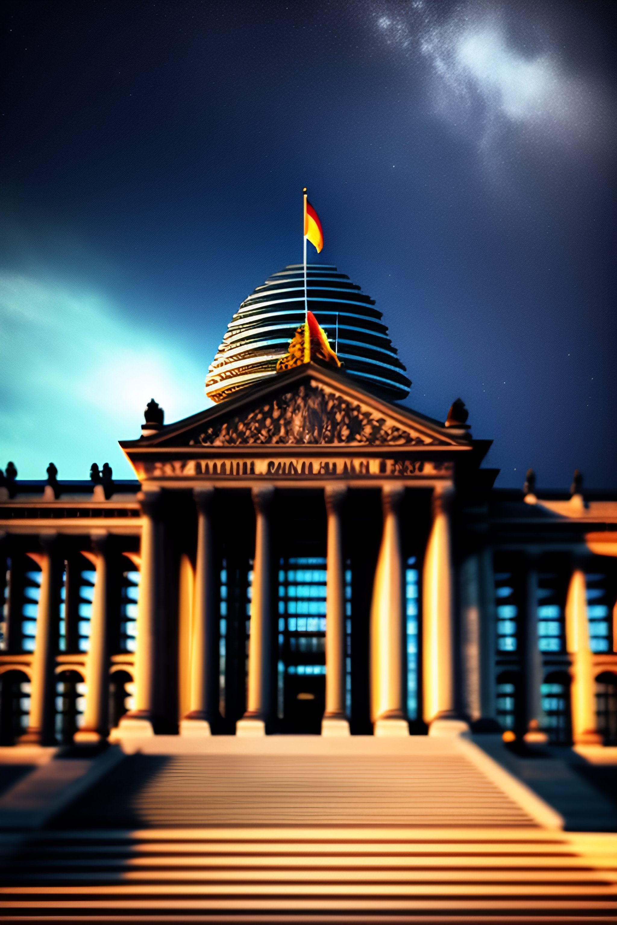 Lexica - Reichstag Germany digital drawing