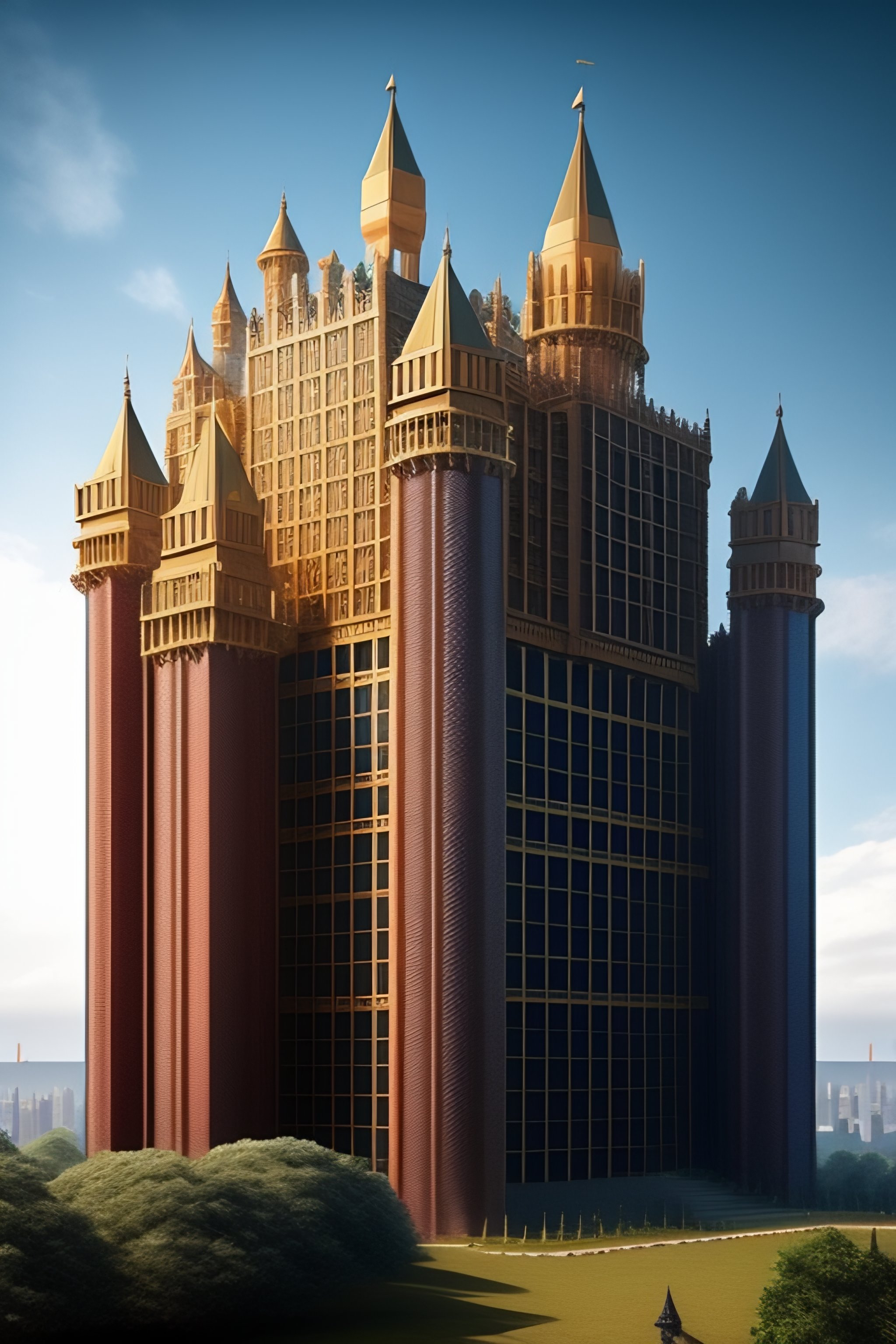 Lexica - Medieval castles built to look like a city, skyscrapers that ...