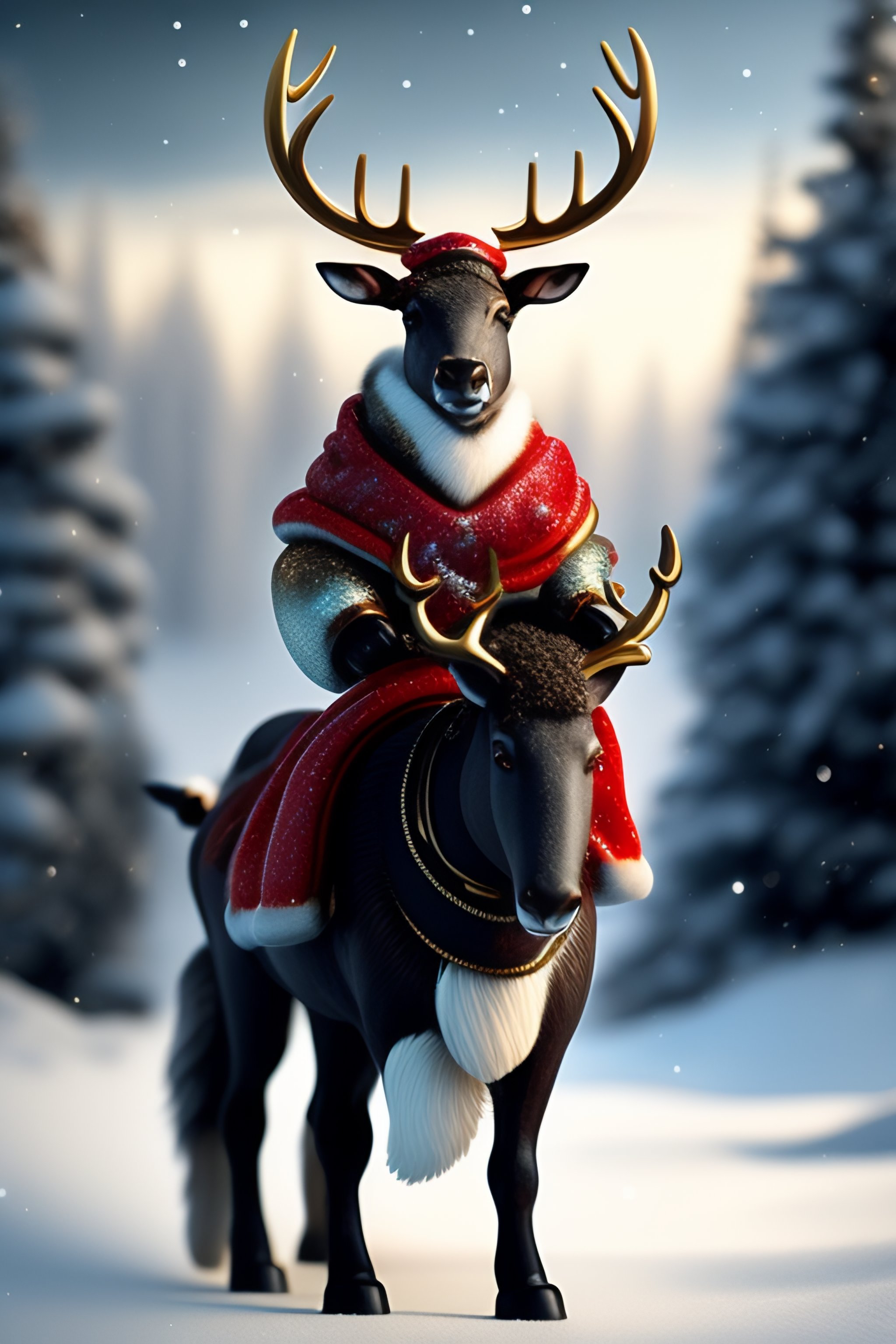Lexica - Medieval reindeer armed with metallic guns
