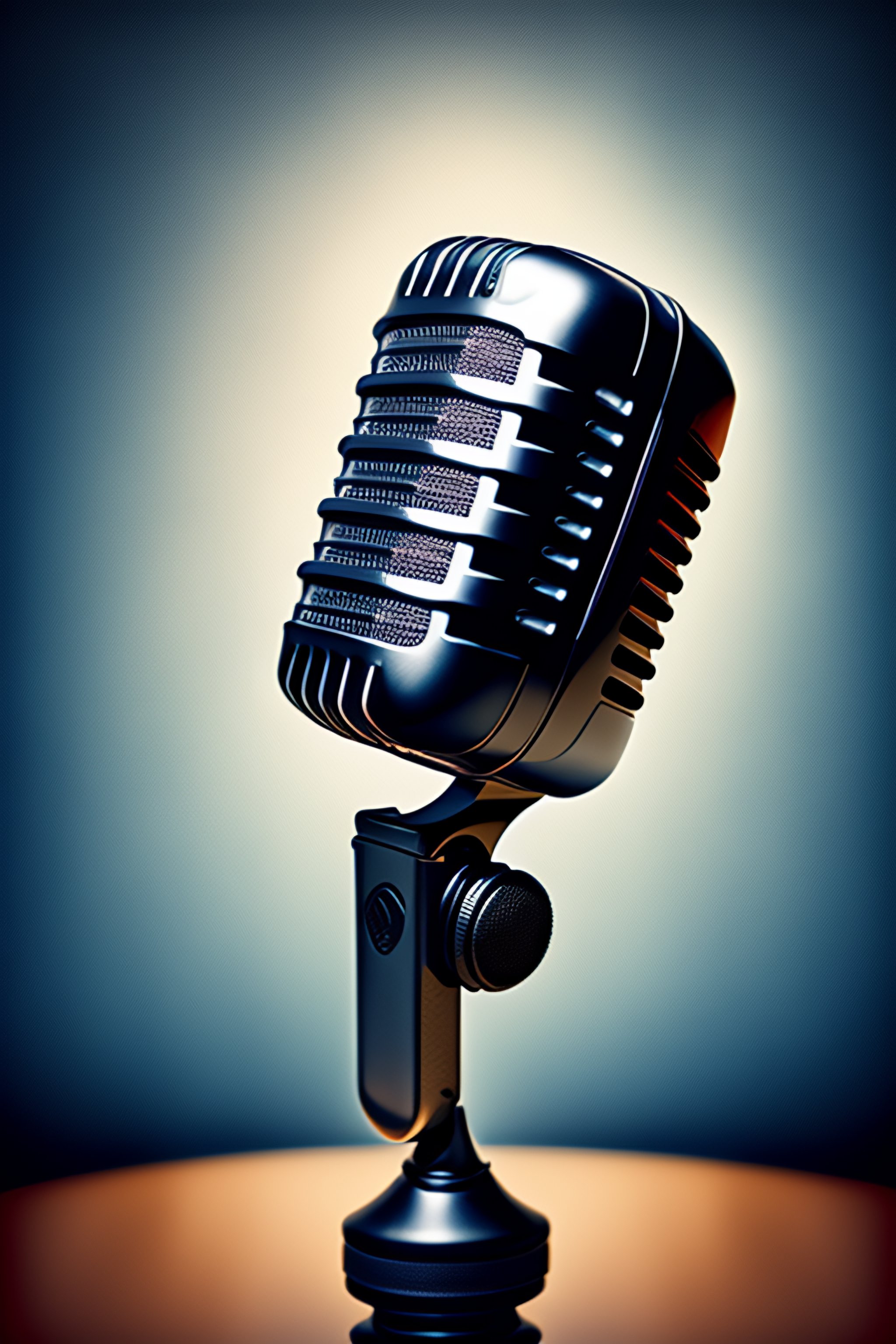 Lexica - Rock and roll album cover with a vintage microphone