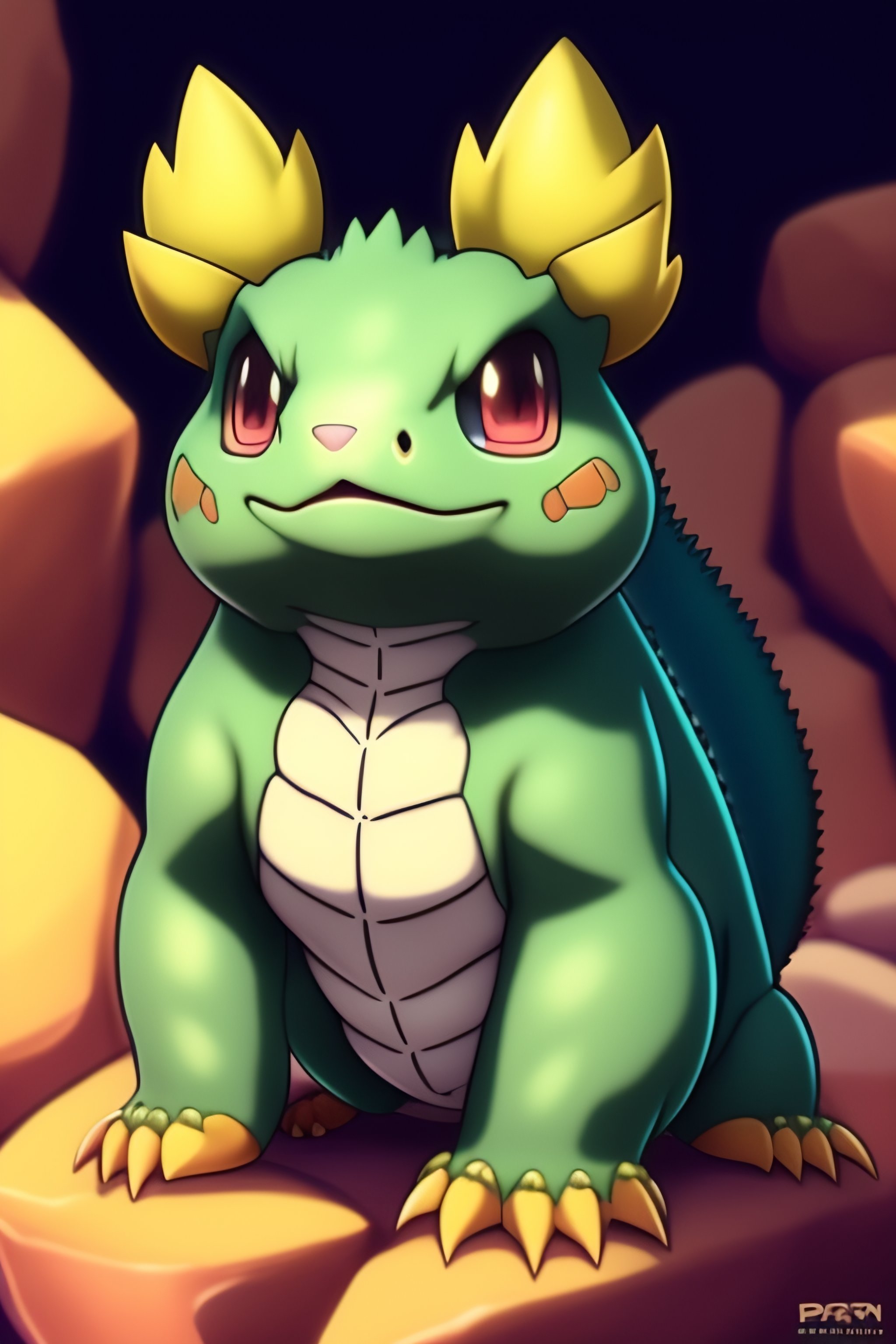 Lexica - A cute rock type pokemon that resembles a uromastyx and ...