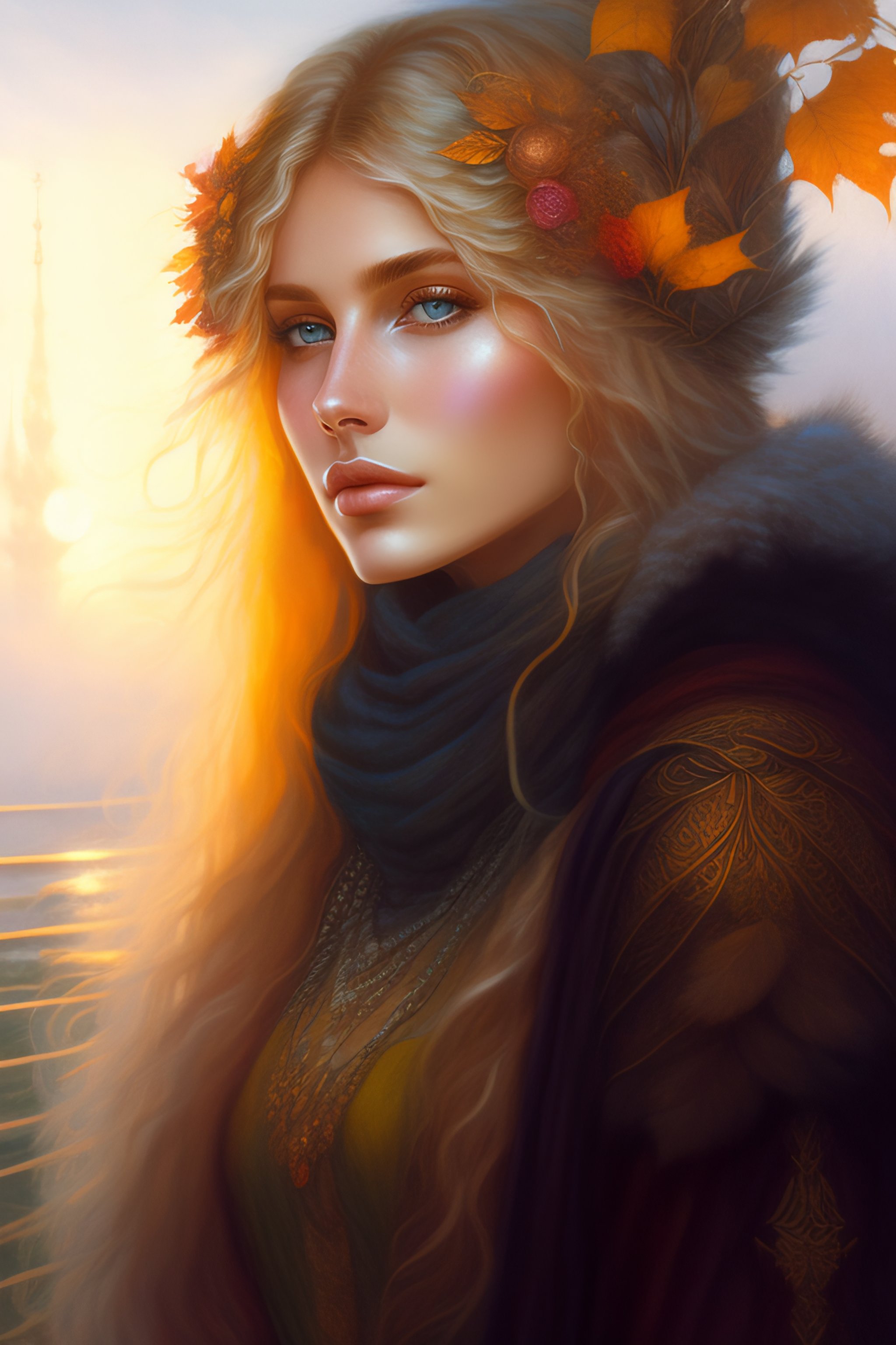 Lexica - Portrait of a pretty girl, messy blonde hair, futuristic ...