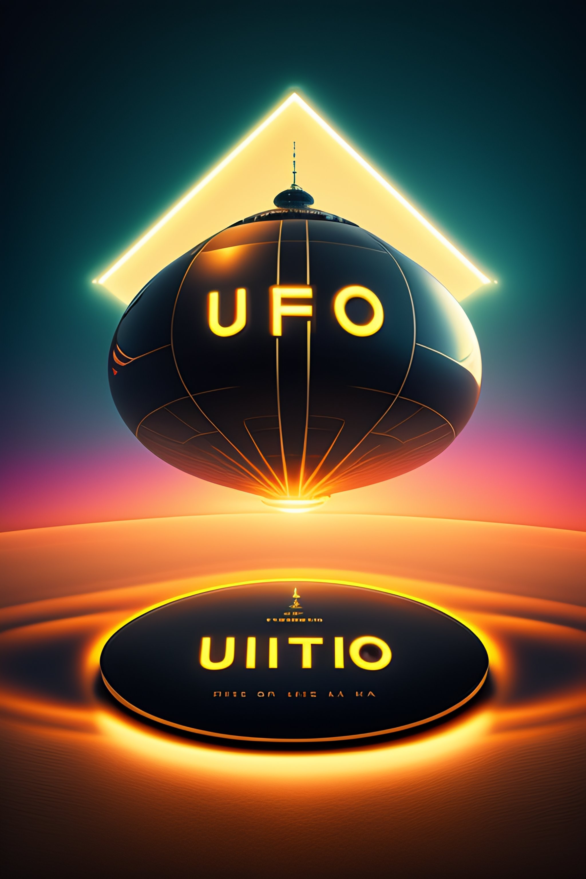 Lexica - UFO text in a logo