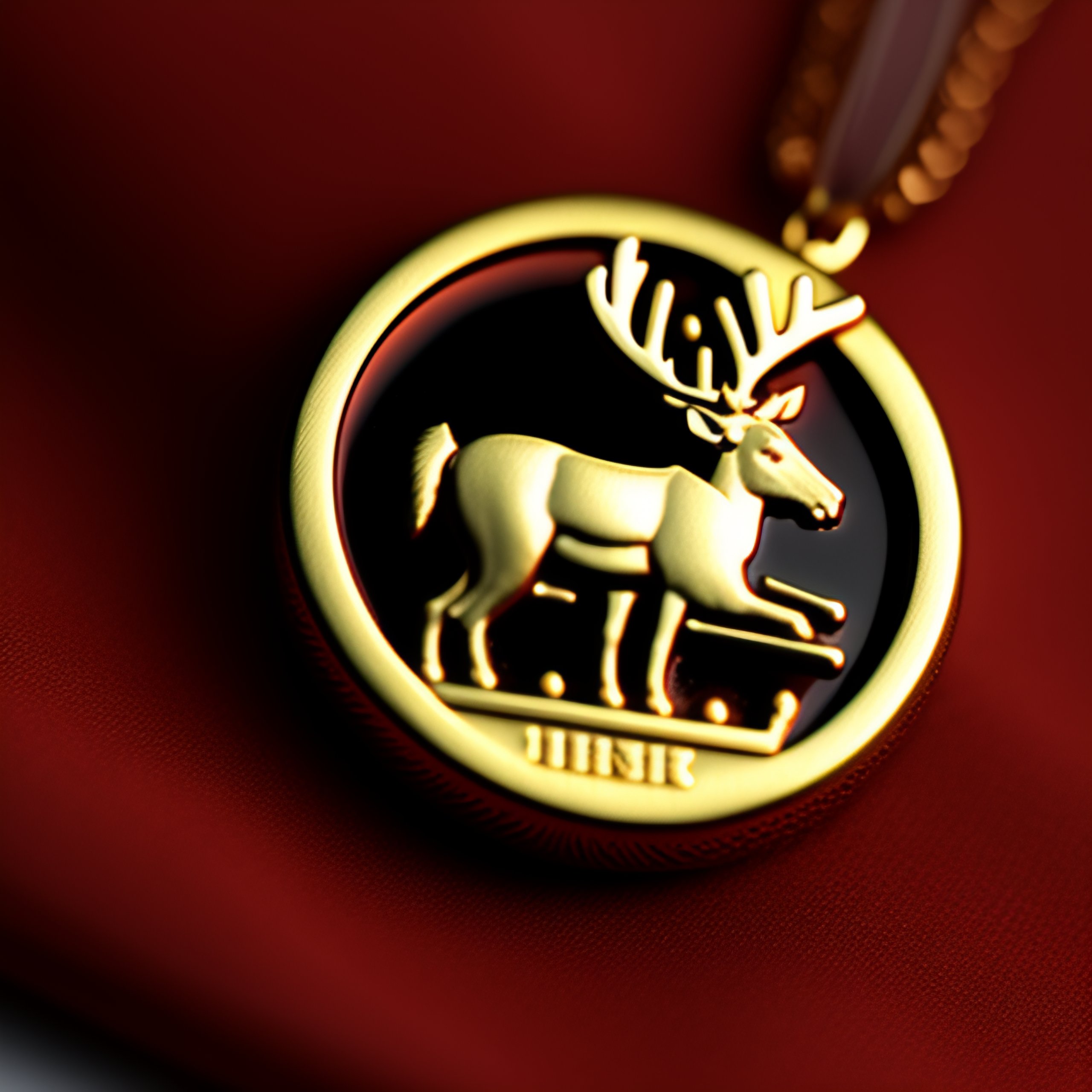 Lexica - Realistic reindeer d&d token