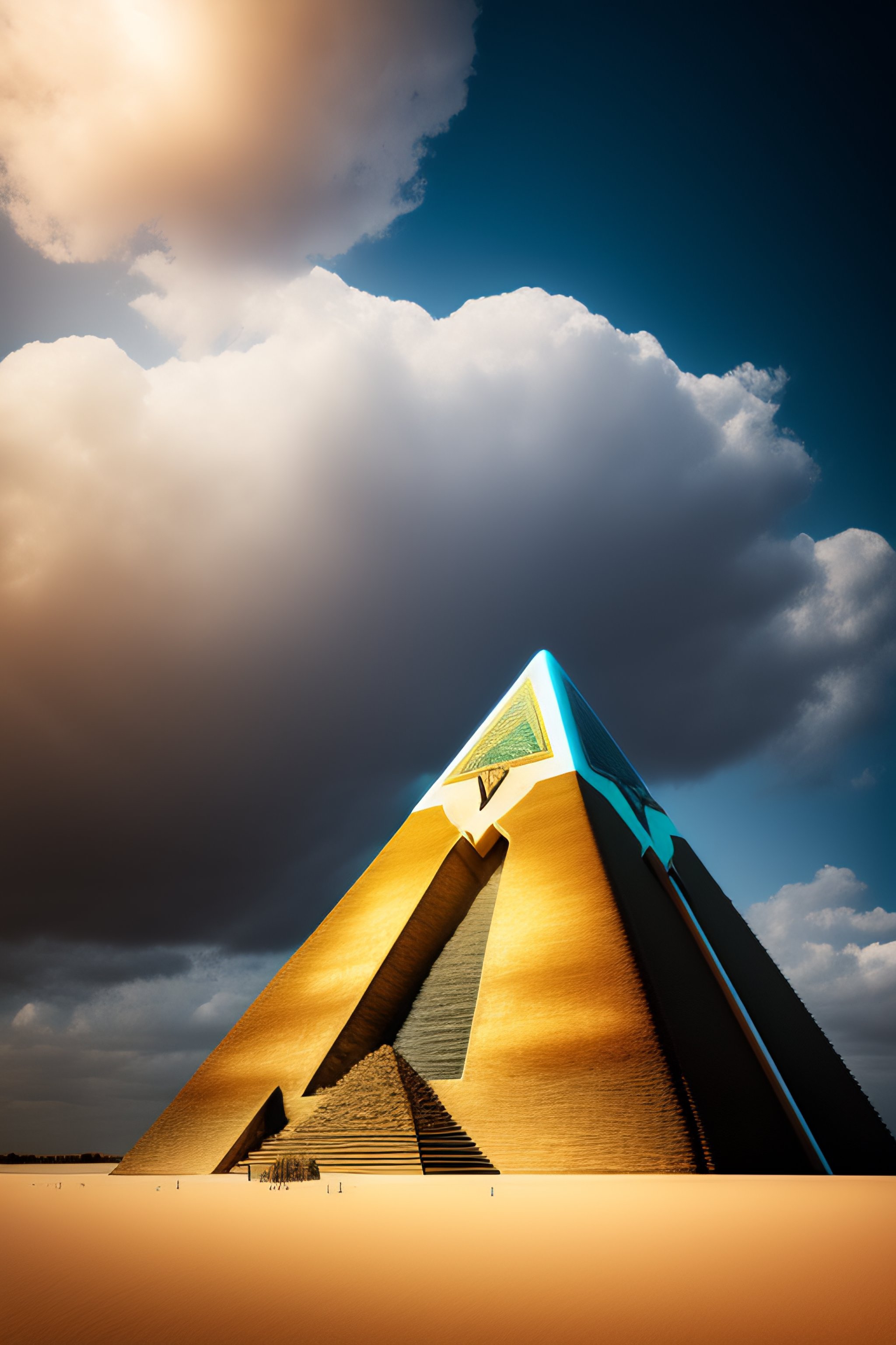 Lexica - Boat over the pyramid