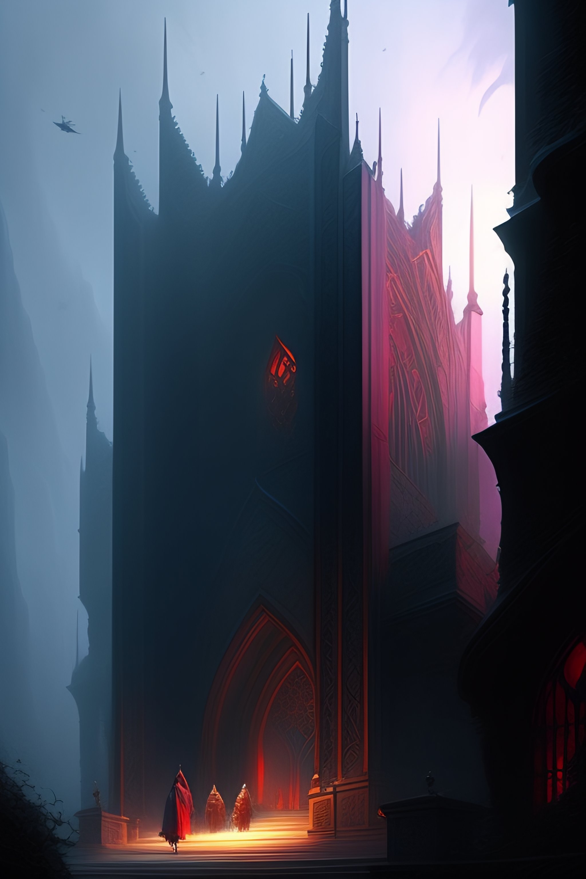 Lexica - A dark sinister vampire lair by Marc Simonetti