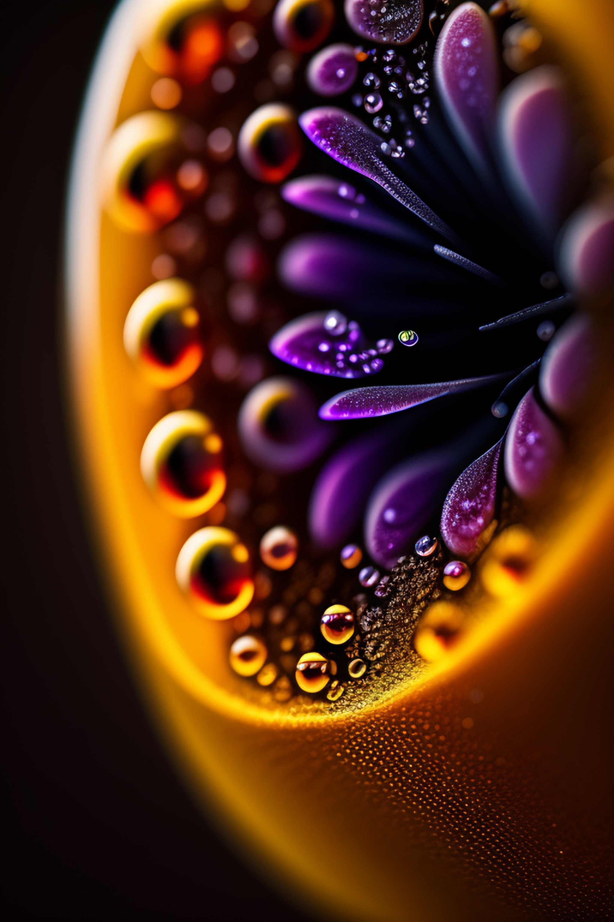 Lexica - Stunning tiny world in a water drops, Macro Photography,vivid ...