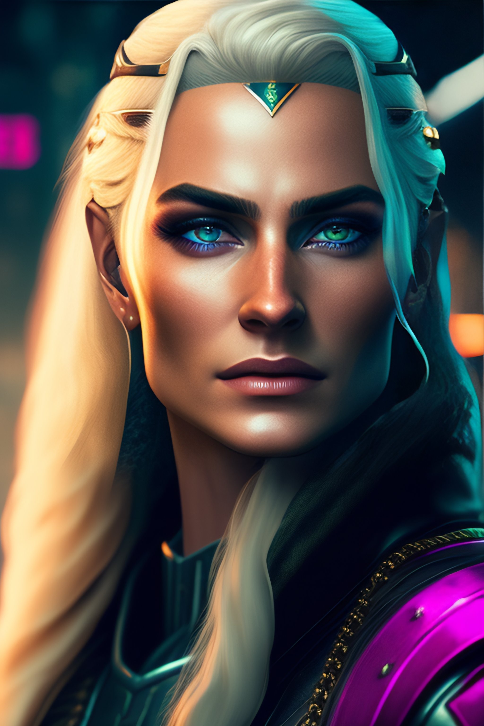Lexica - Legolas in cyberpunk 2077