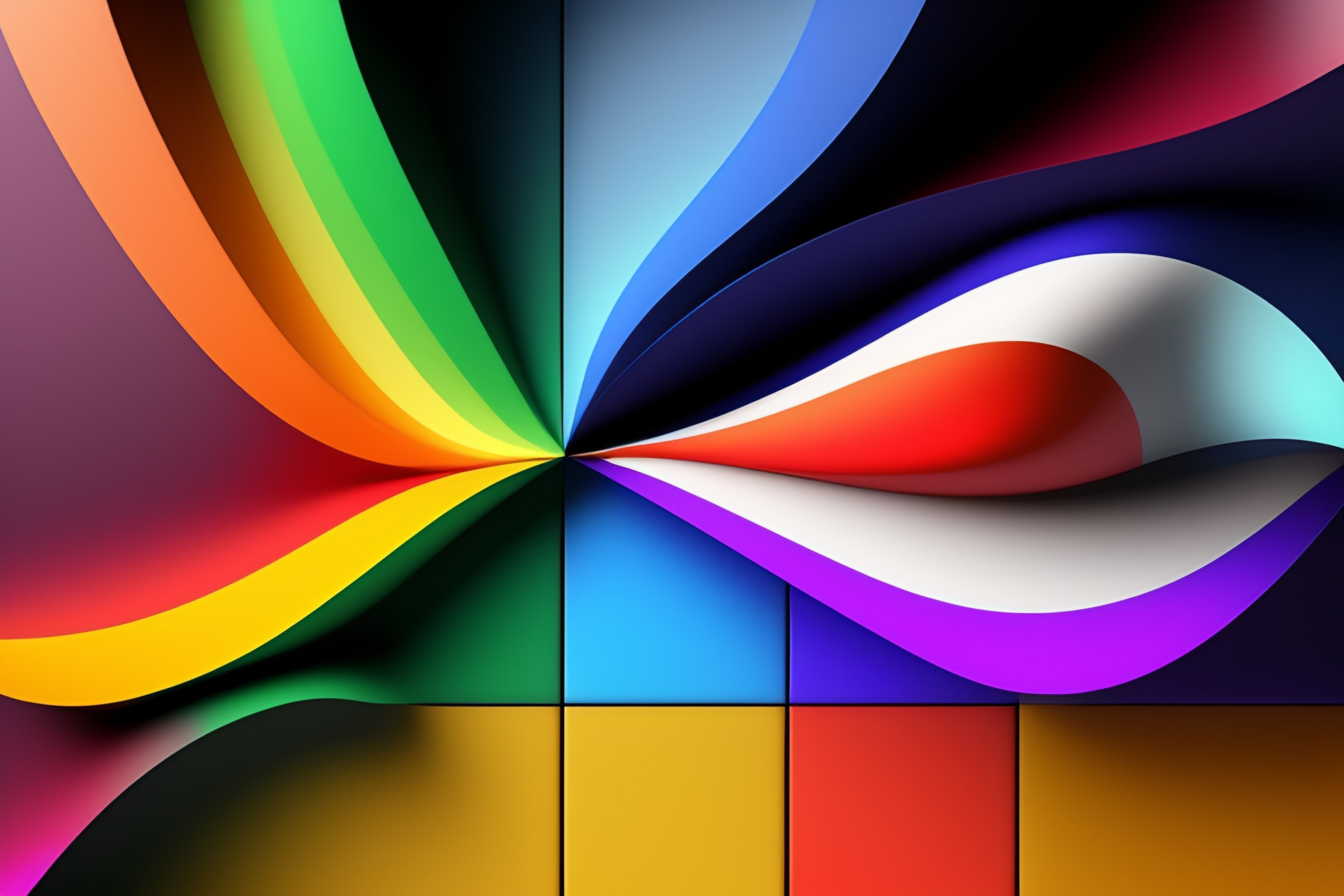 Lexica - Le visuel est constitué de formes géométriques ou organiques ...