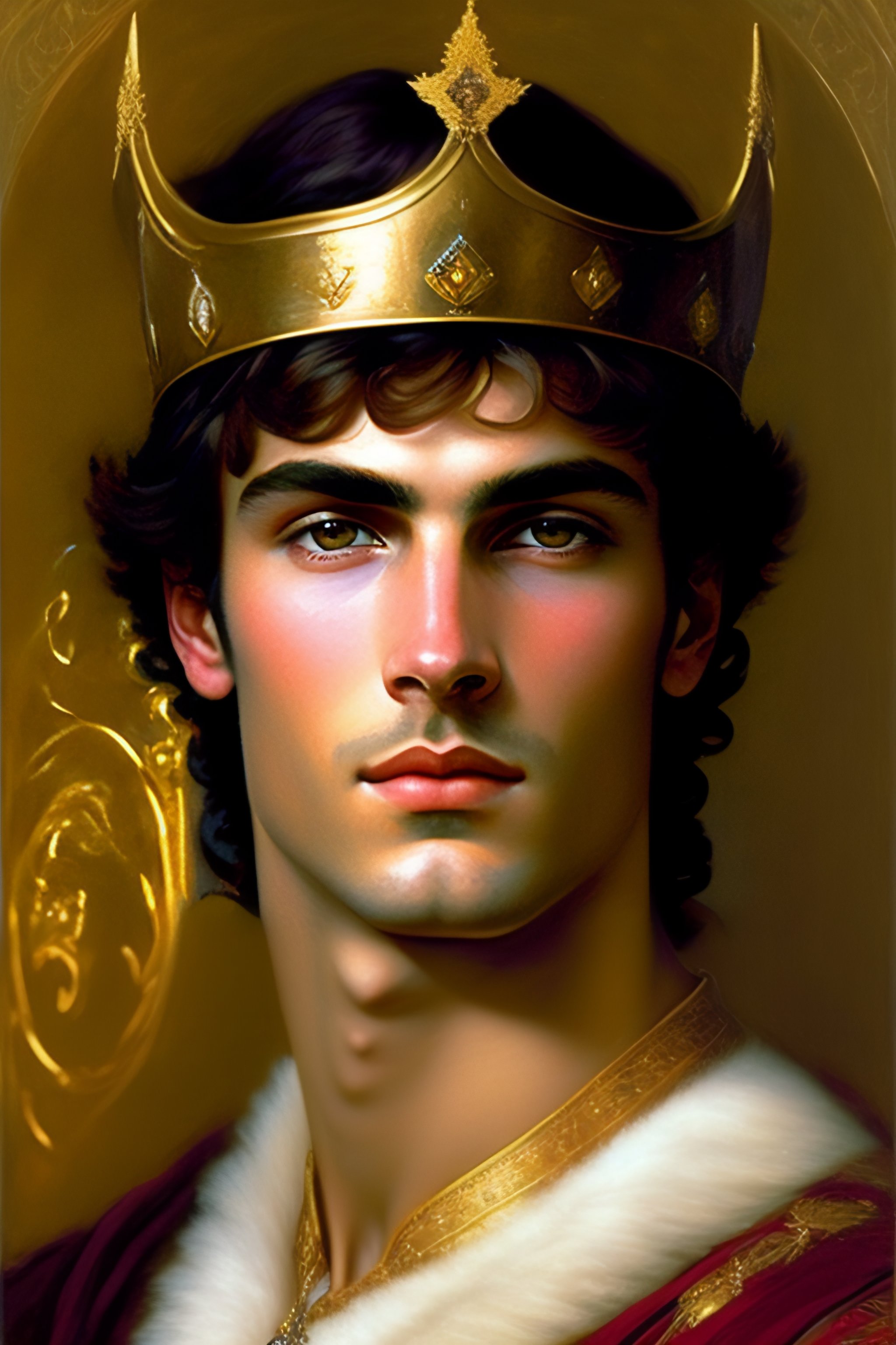 Lexica - Painting of handsome beautiful medieval prince in his 2 0 s ...