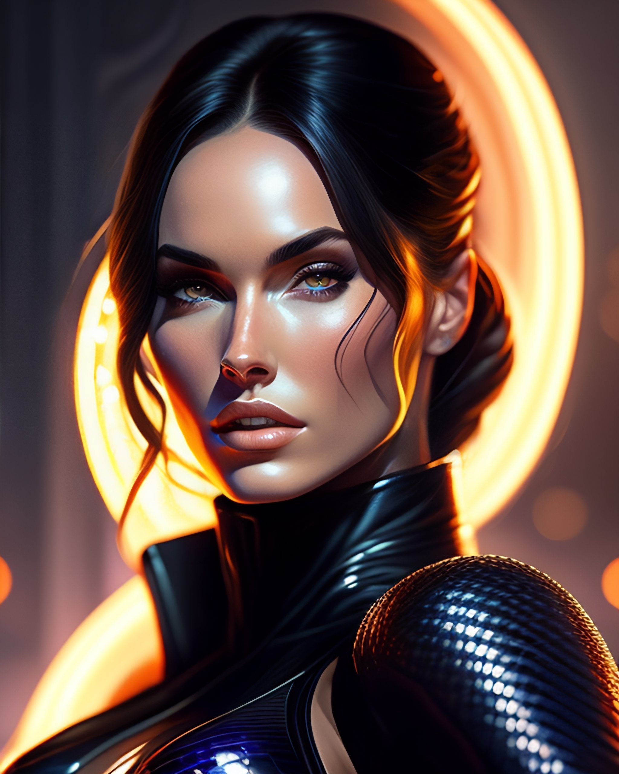 Lexica - Portrait of apex legends megan fox, venom intricate, elegant ...