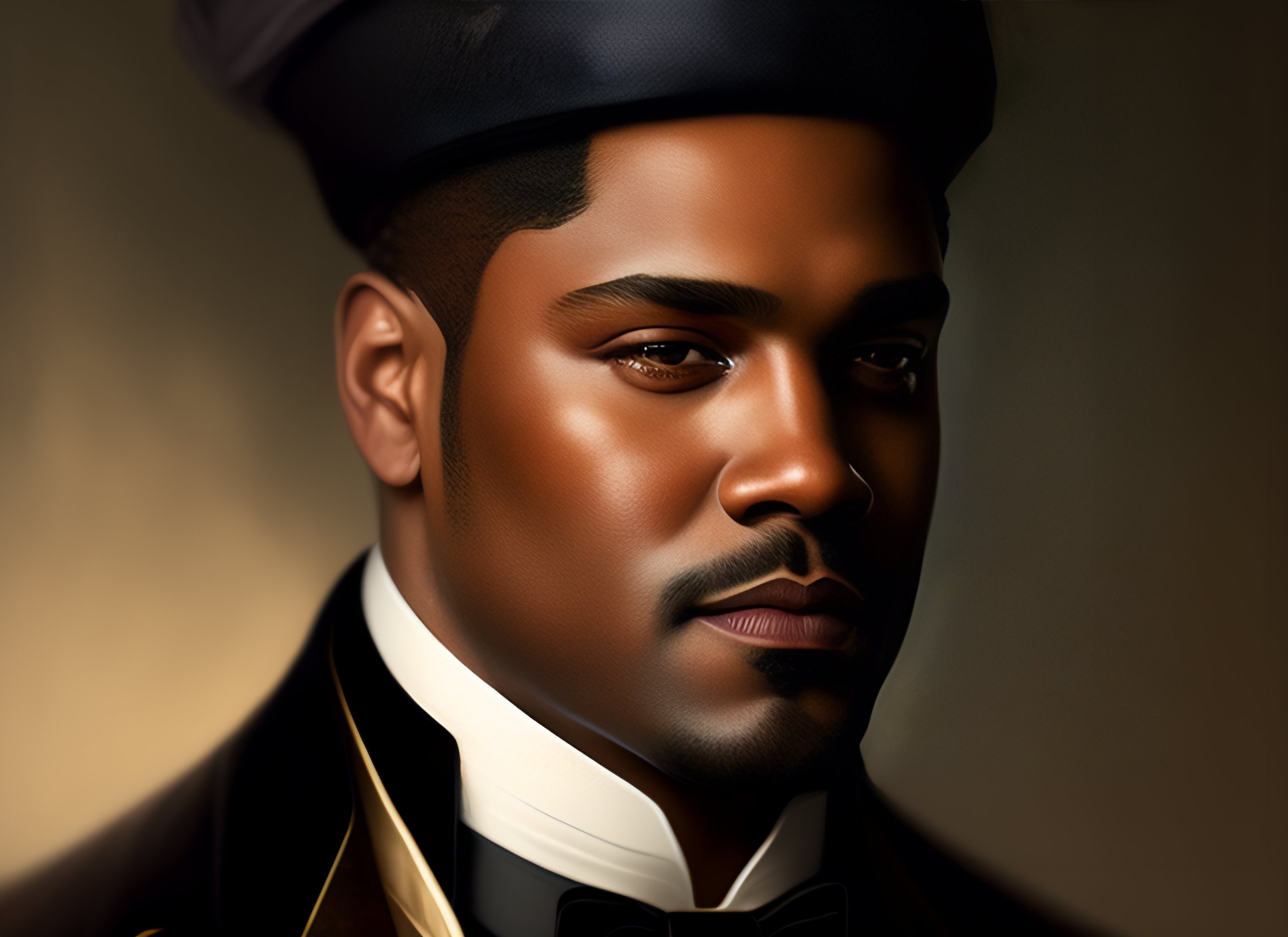 Lexica - Omar Benson Miller the actor official portrait of a victorian ...