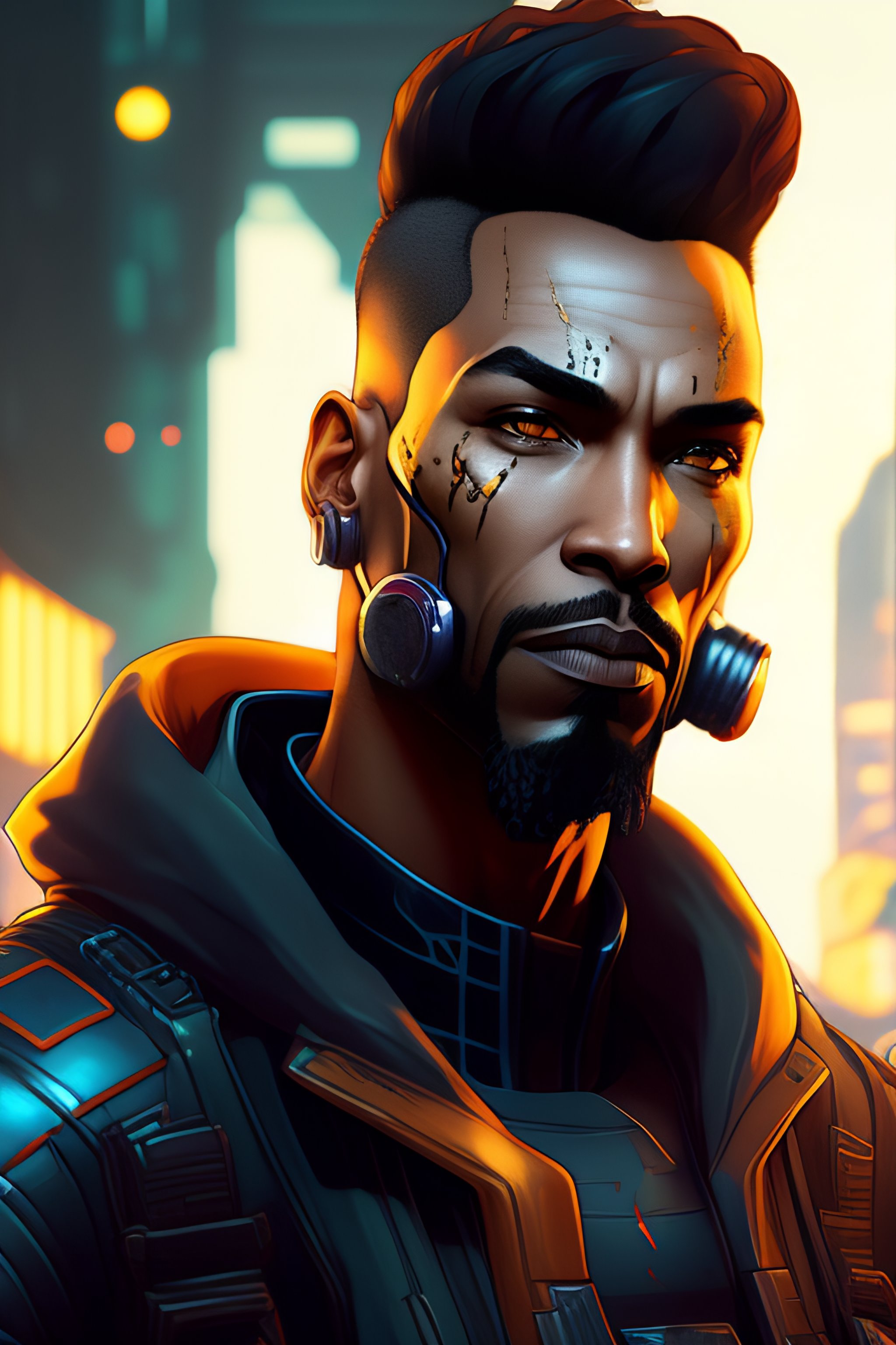 Lexica - A study of cell shaded portrait of james cameron cyborg as ...