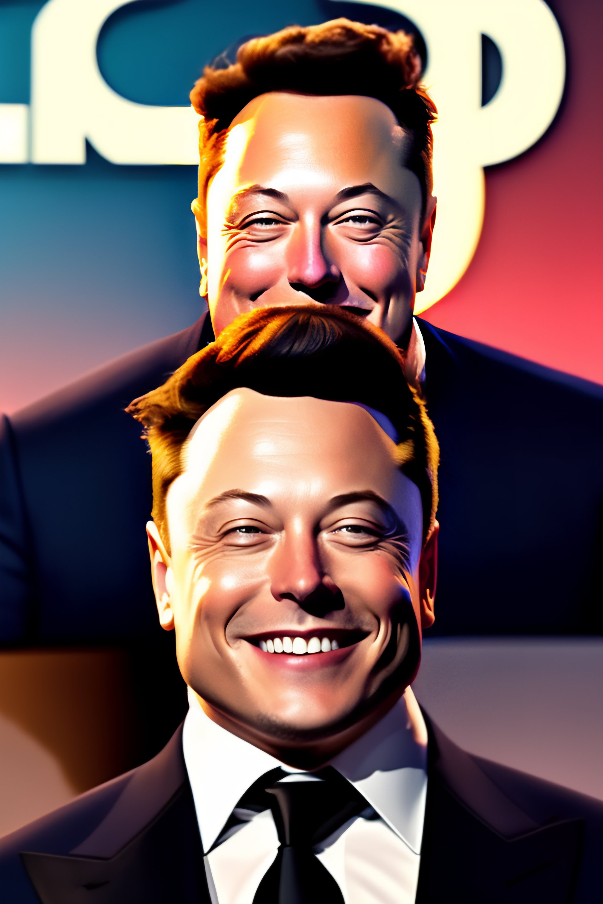 Lexica - Elon musk as a cartoon villain