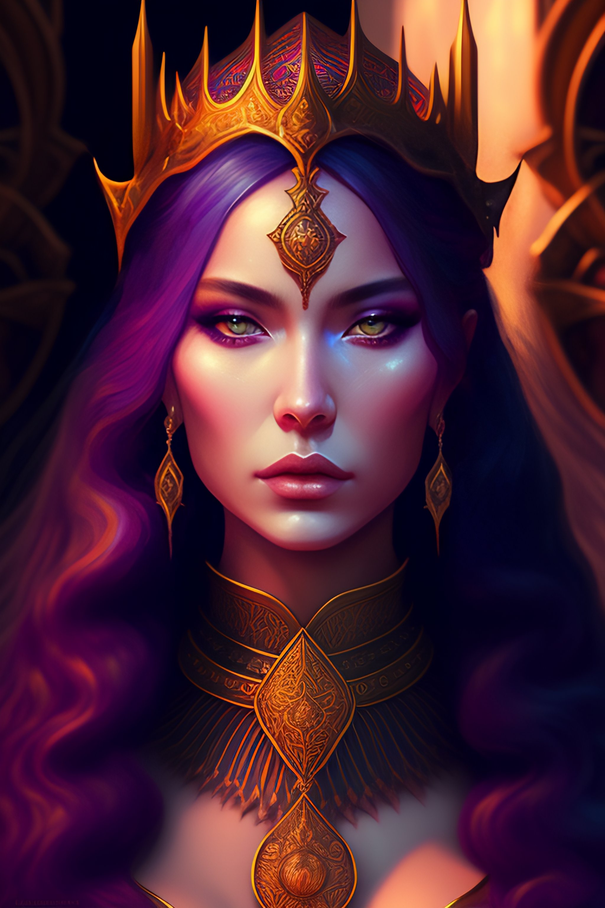 Lexica - Satanic priestess Concept art portrait by Casey Weldon, Olga ...