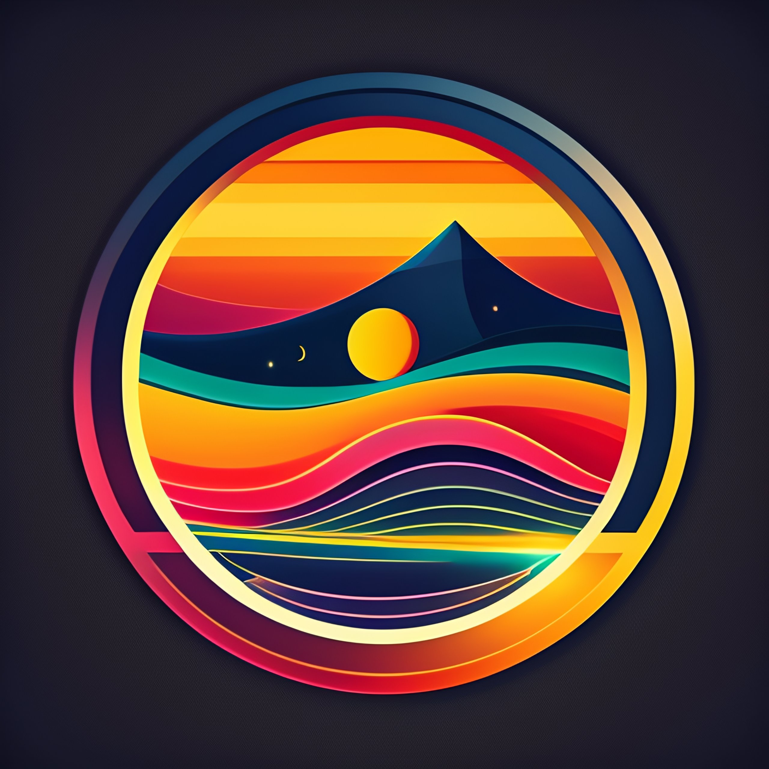 Lexica - NASA space exploration logo, no words, vector art, smooth, minimal