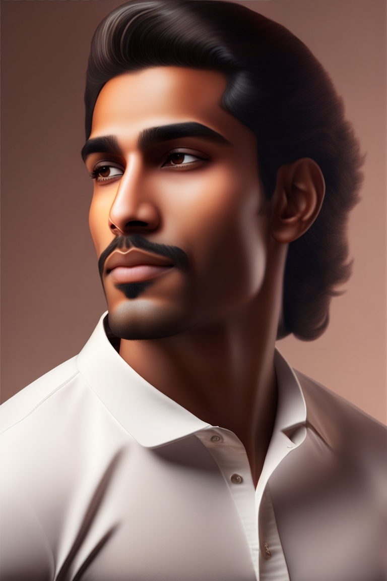 Lexica - Simple south Indian man, wearing full body white Nike shirt ...