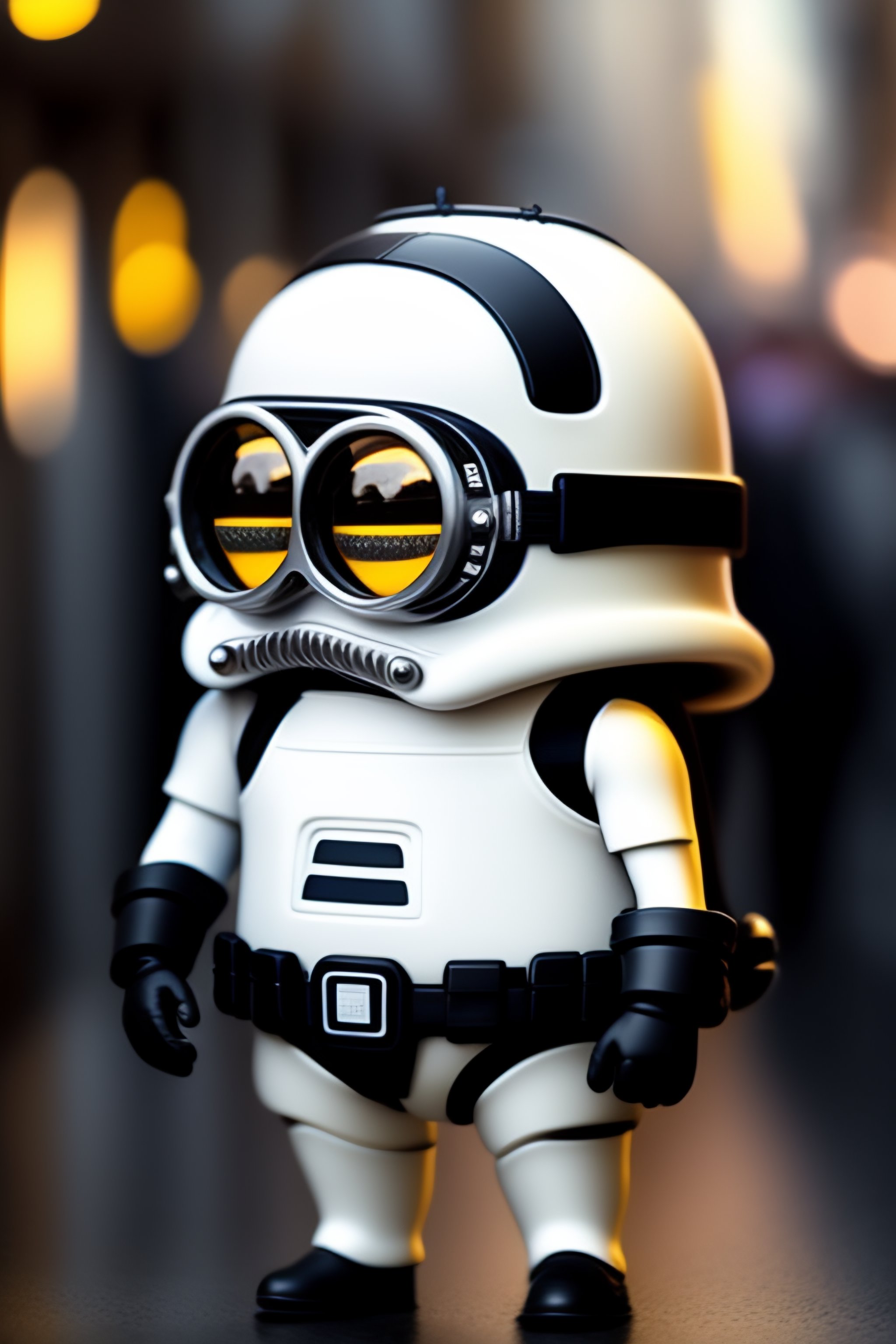 Lexica - A Minion wearing the clothes of a stormtrooper