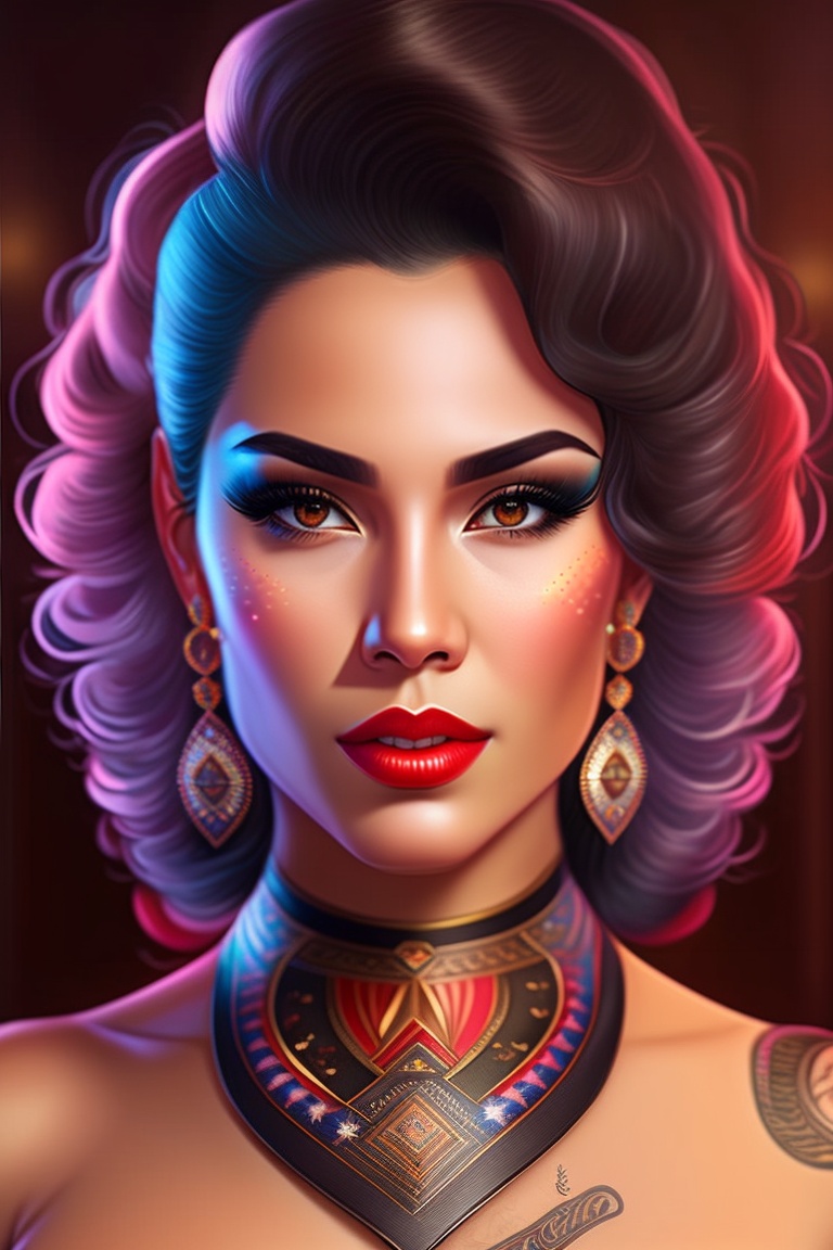 Lexica - Fierce old school gangster Chicana woman , The intricate ...
