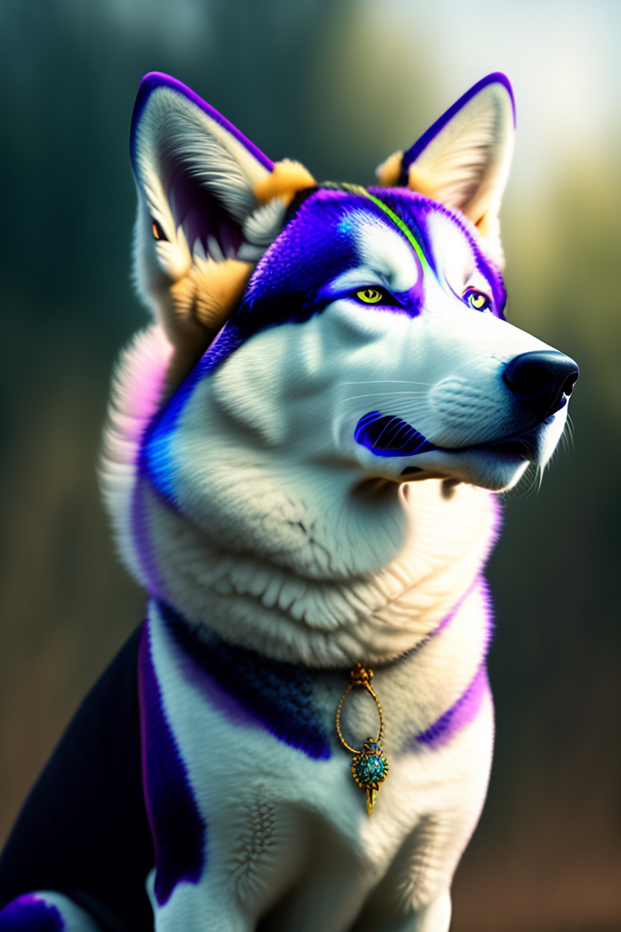 Lexica - Dragon husky