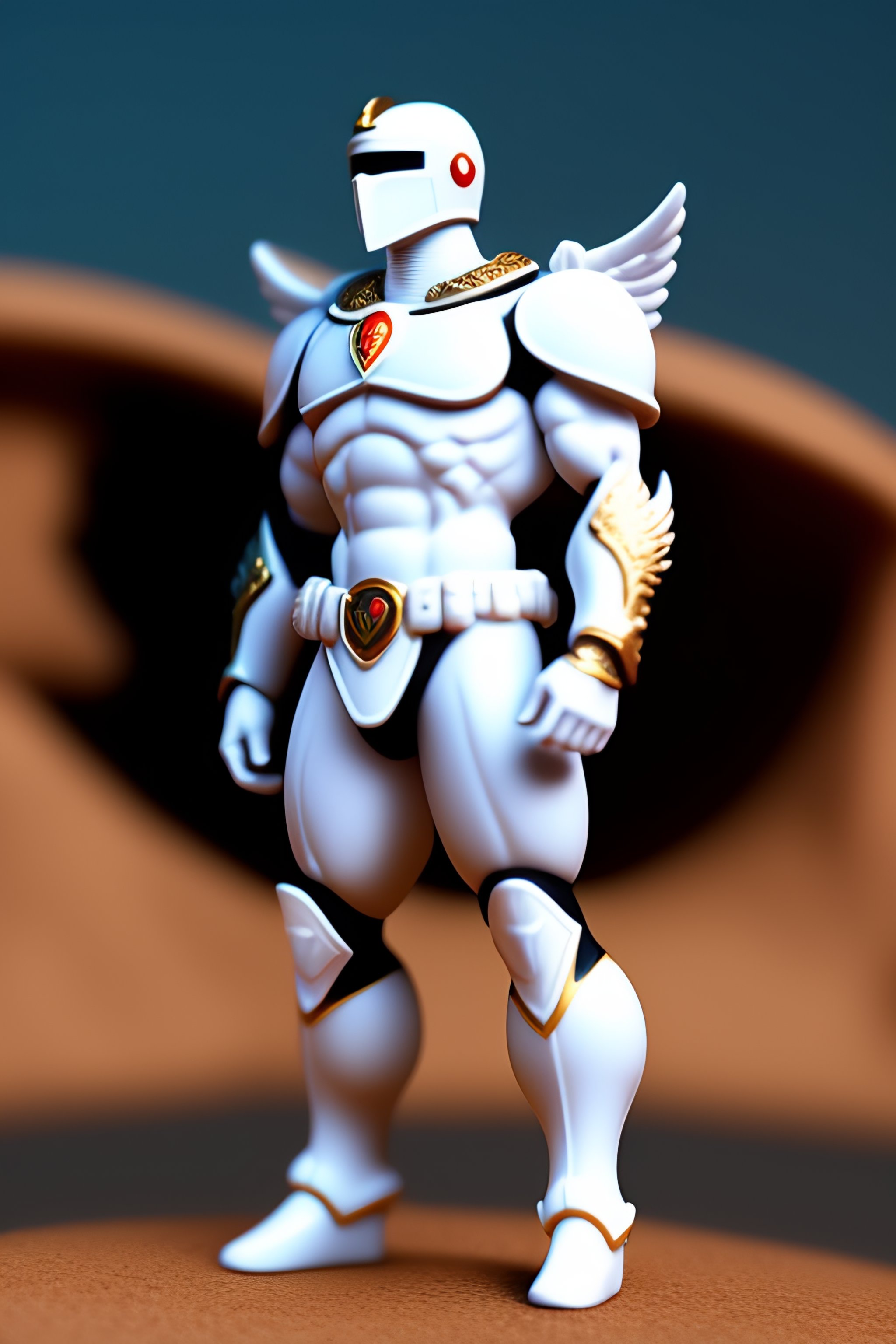 Lexica - Angel man armor white