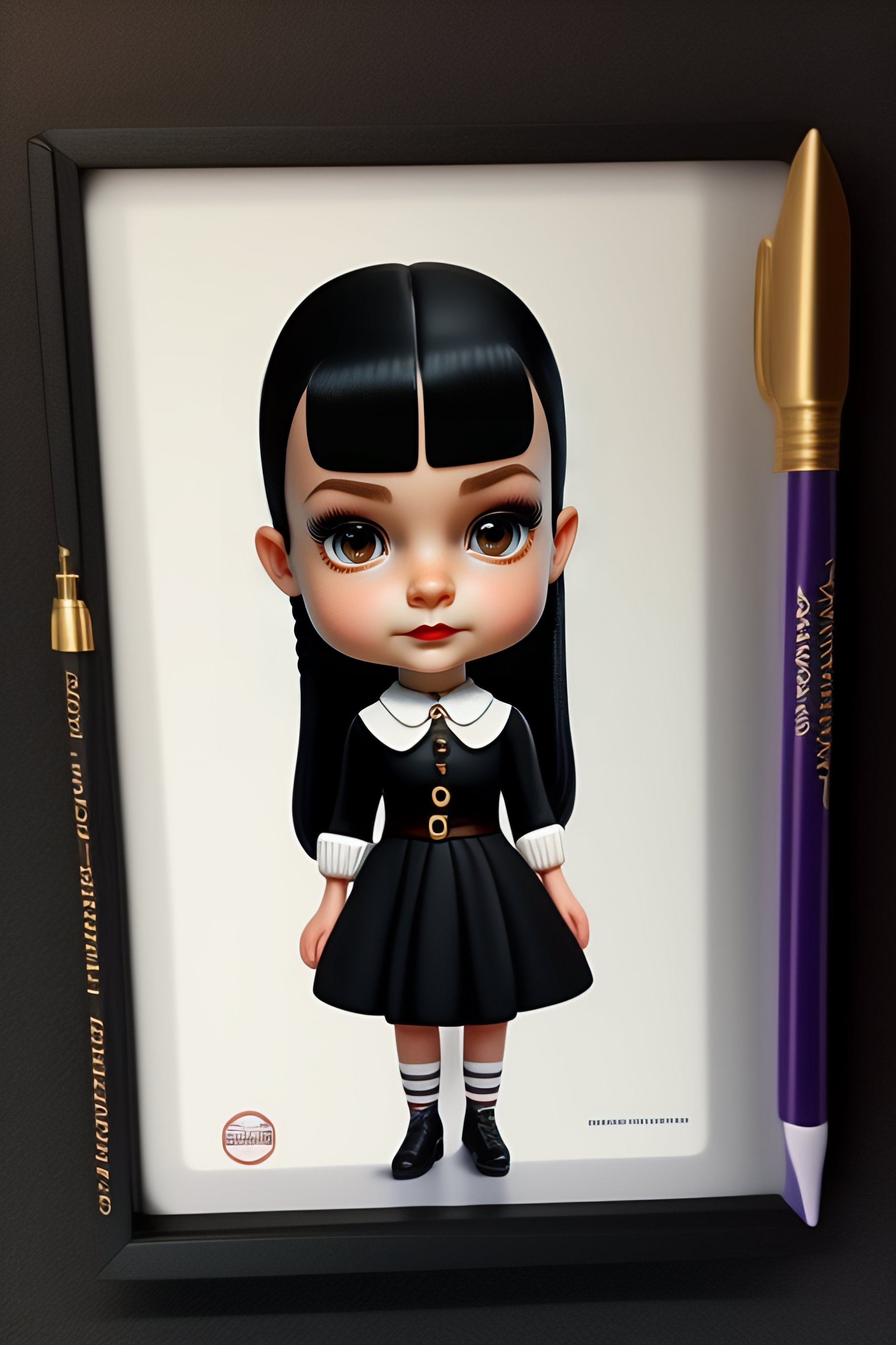 Lexica - Design me Wednesday Addams from the Netflix series Wednesday ...