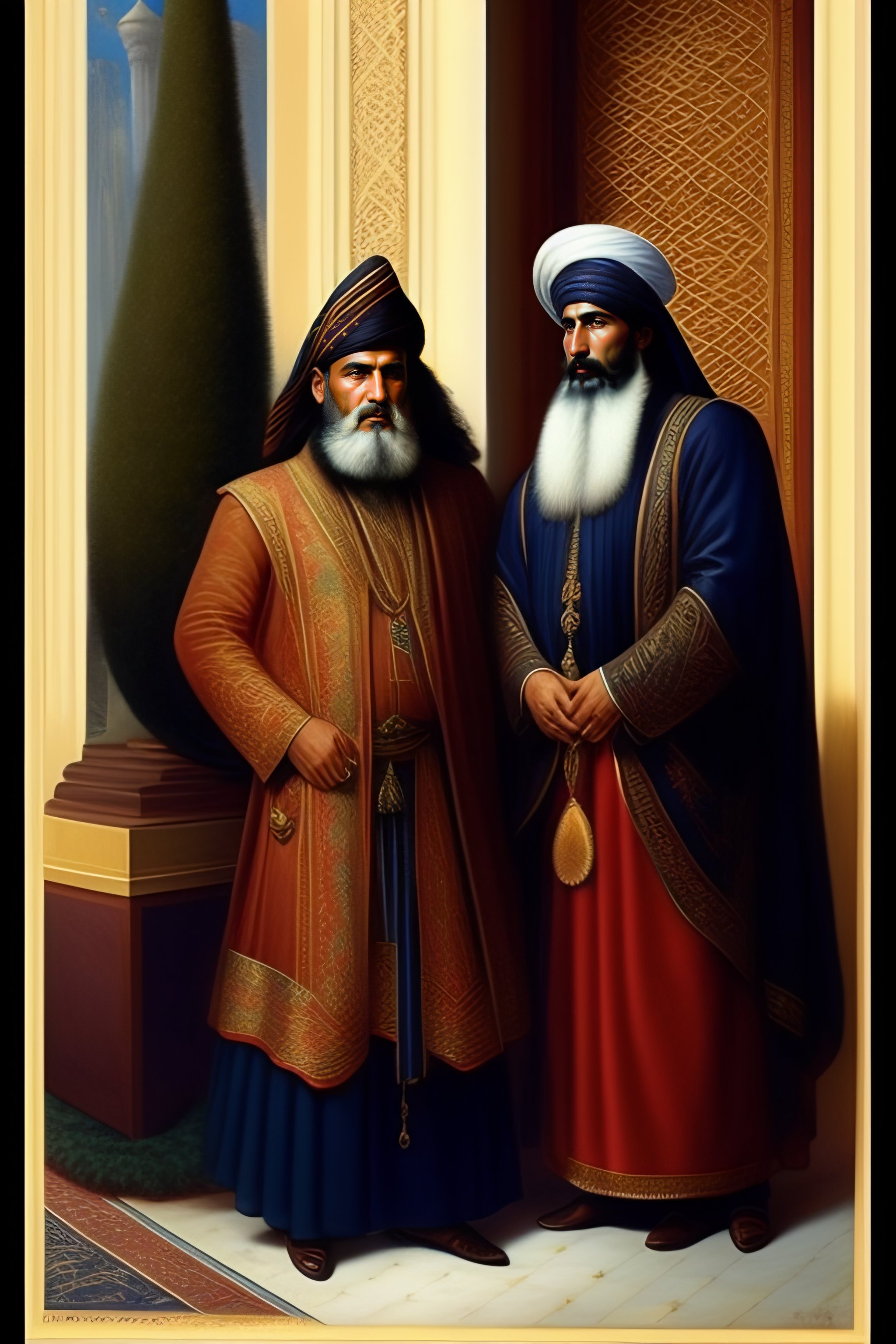 Lexica - Turkish mullah and his students in Artvin, made in style of ...