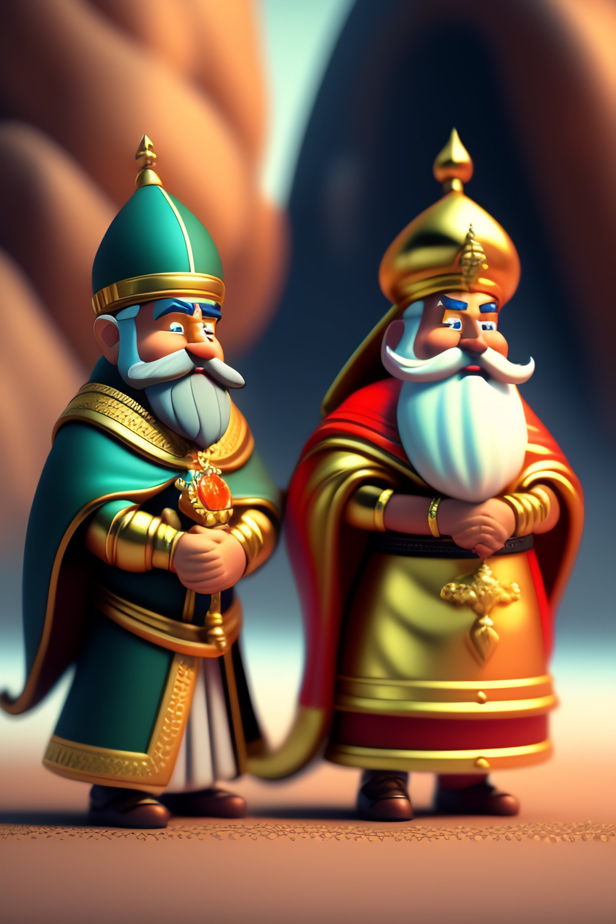 Lexica - The three wise men as cartoon characters, cinematic style ...