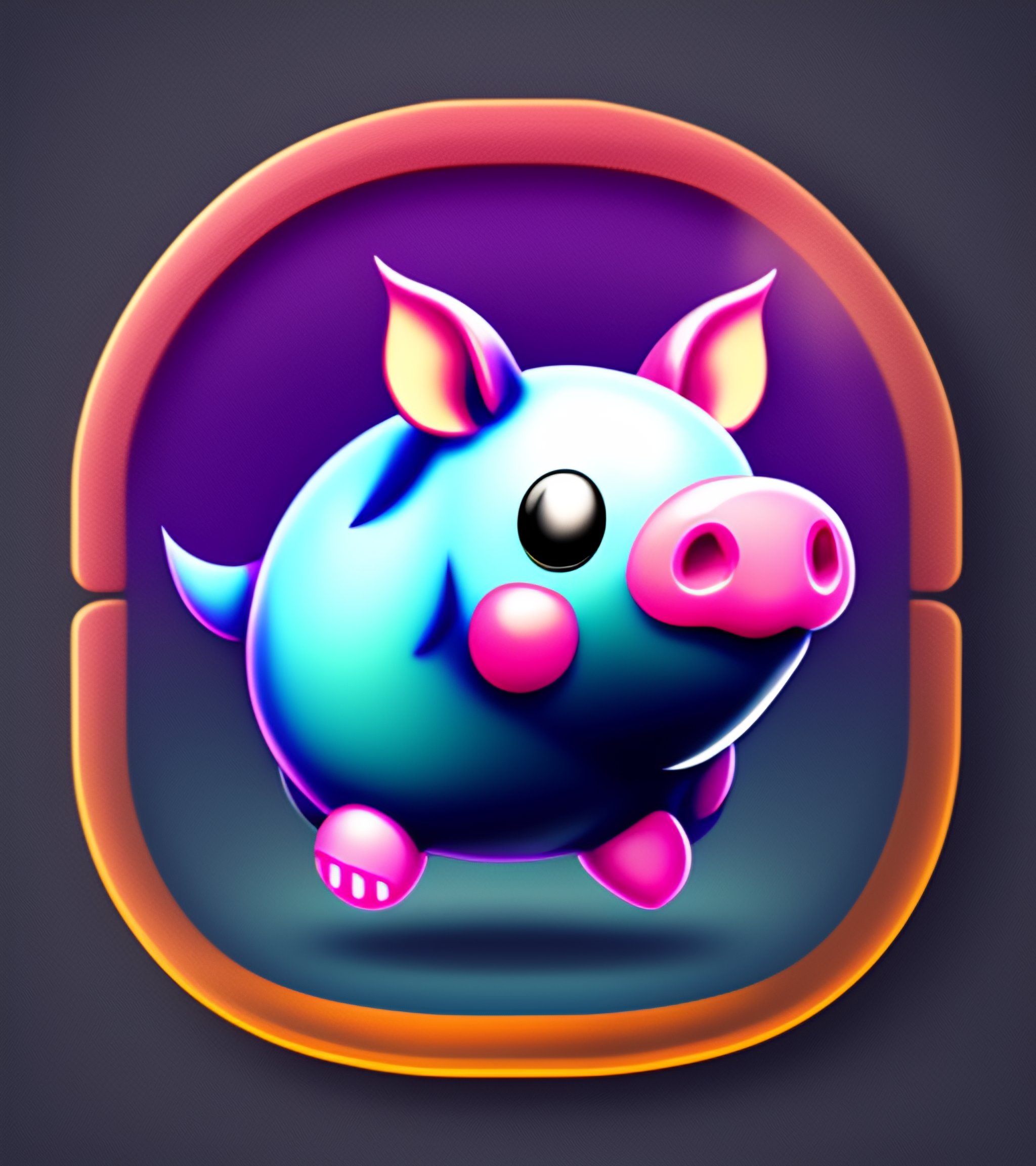 Lexica - Cute flying pig, gambling at casino , cartoon logo, simple, 2d ...