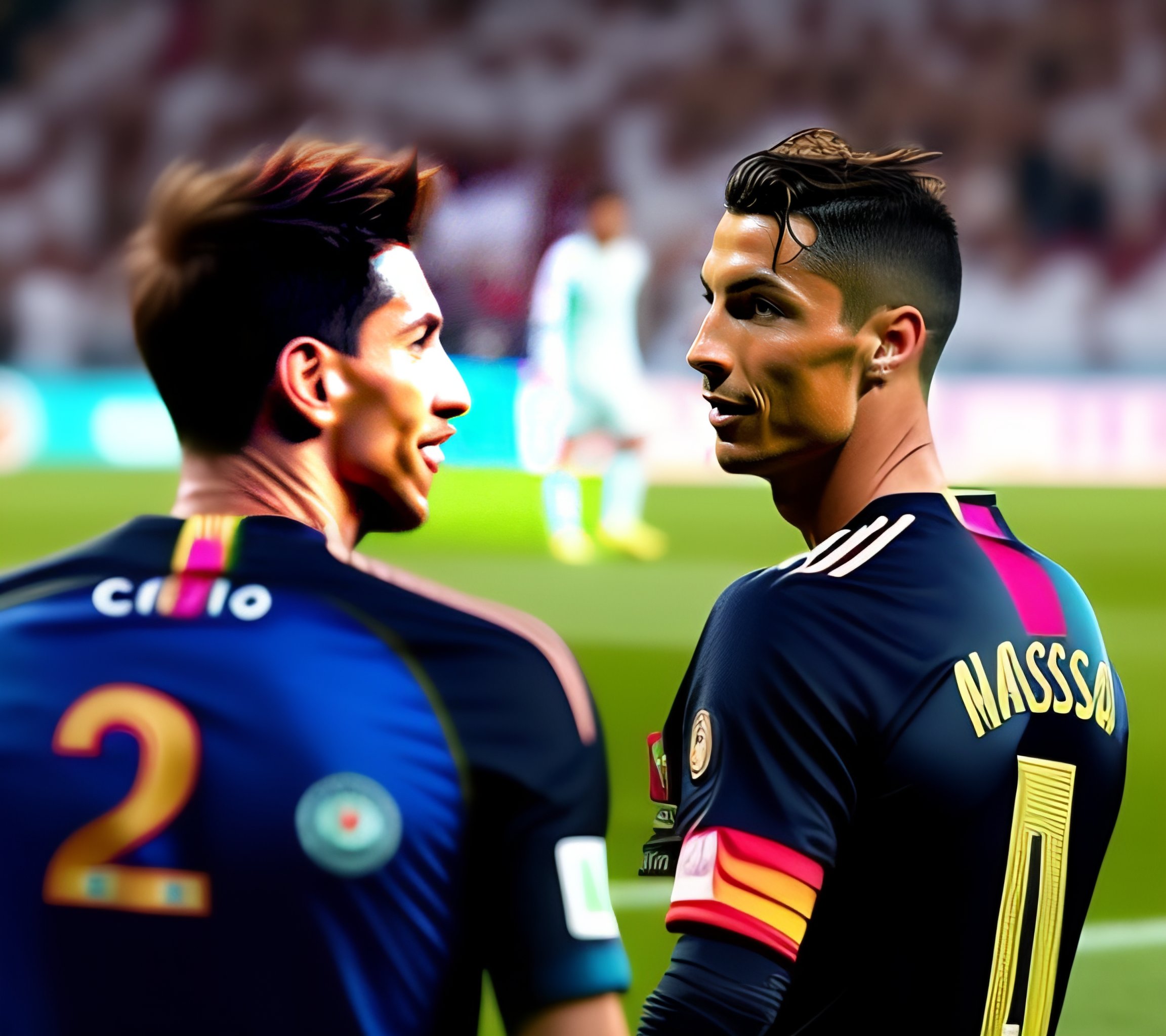 Messi And Ronaldo Talking