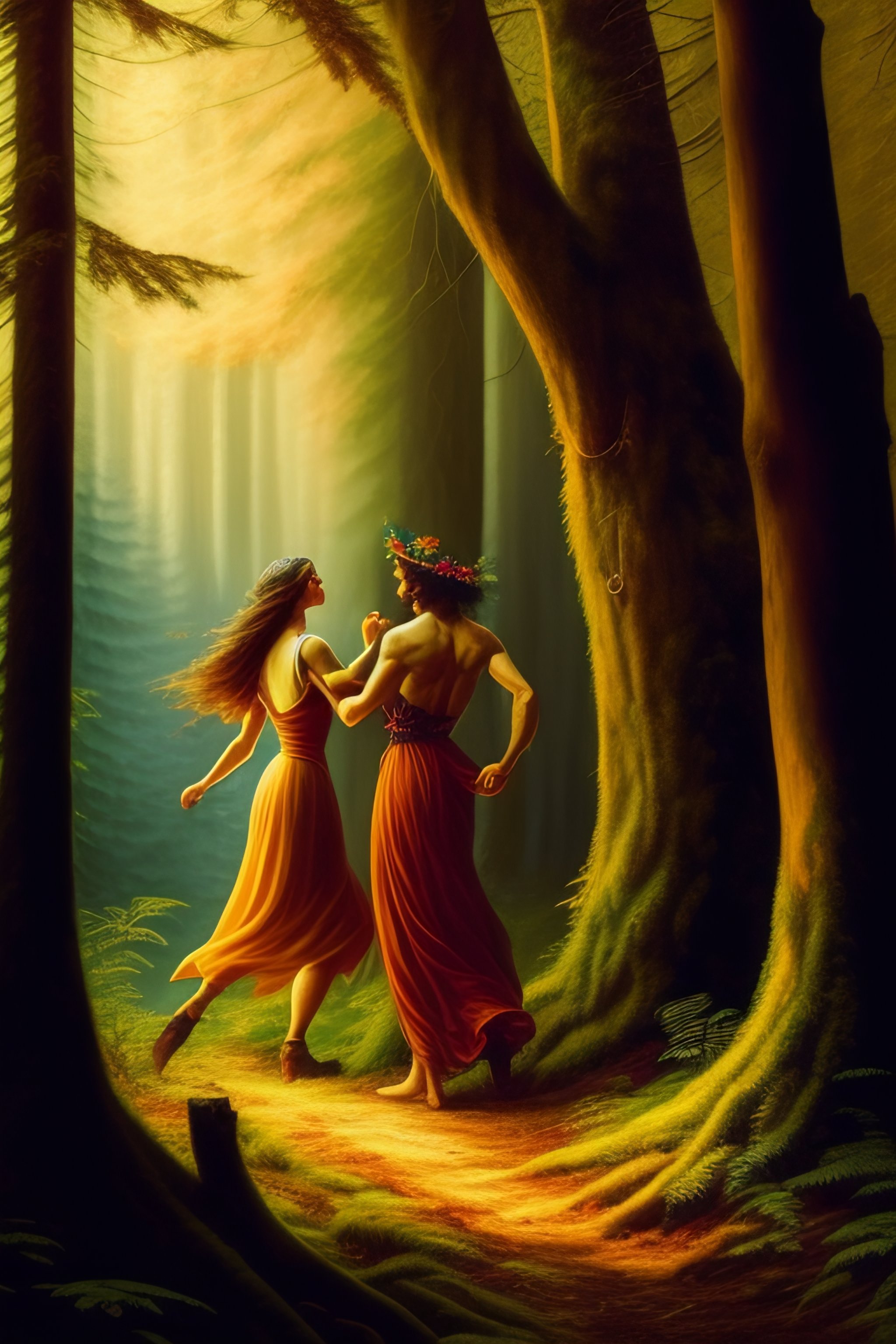 Lexica - Witches and satyrs dancing in the forest
