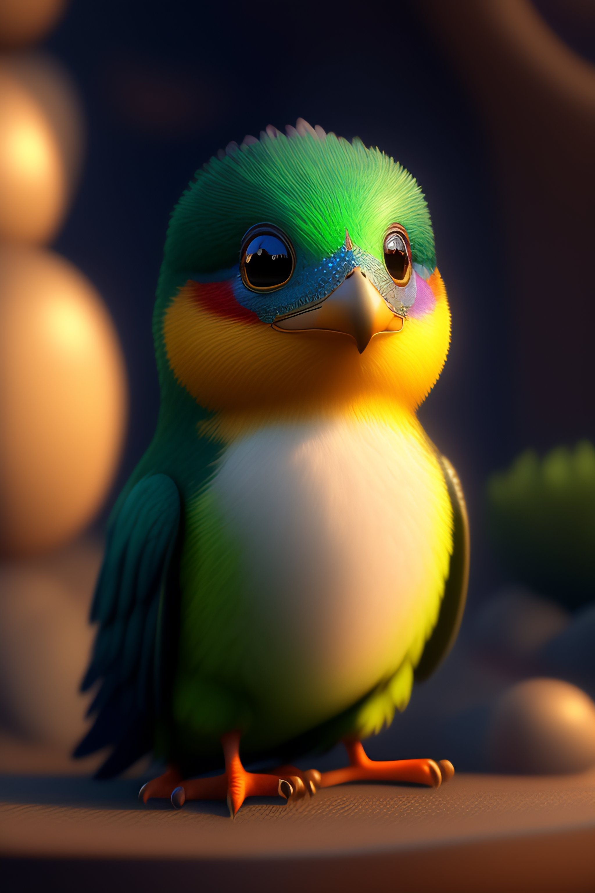 Lexica - Cute and adorable quetzal smiling, unreal engine, cozy ...