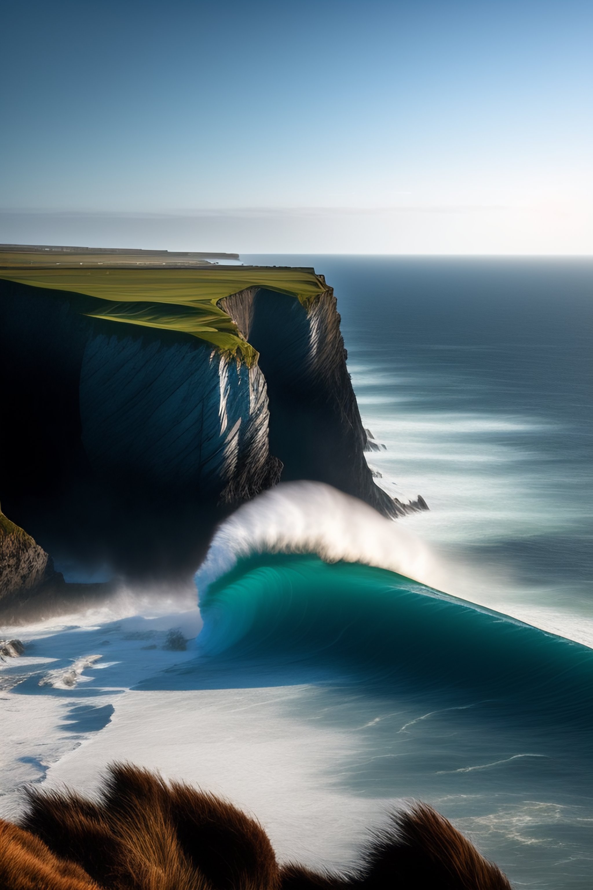 Lexica - Cliffs Sea Stormy Coastal landscape Rugged coastline Angry sea ...