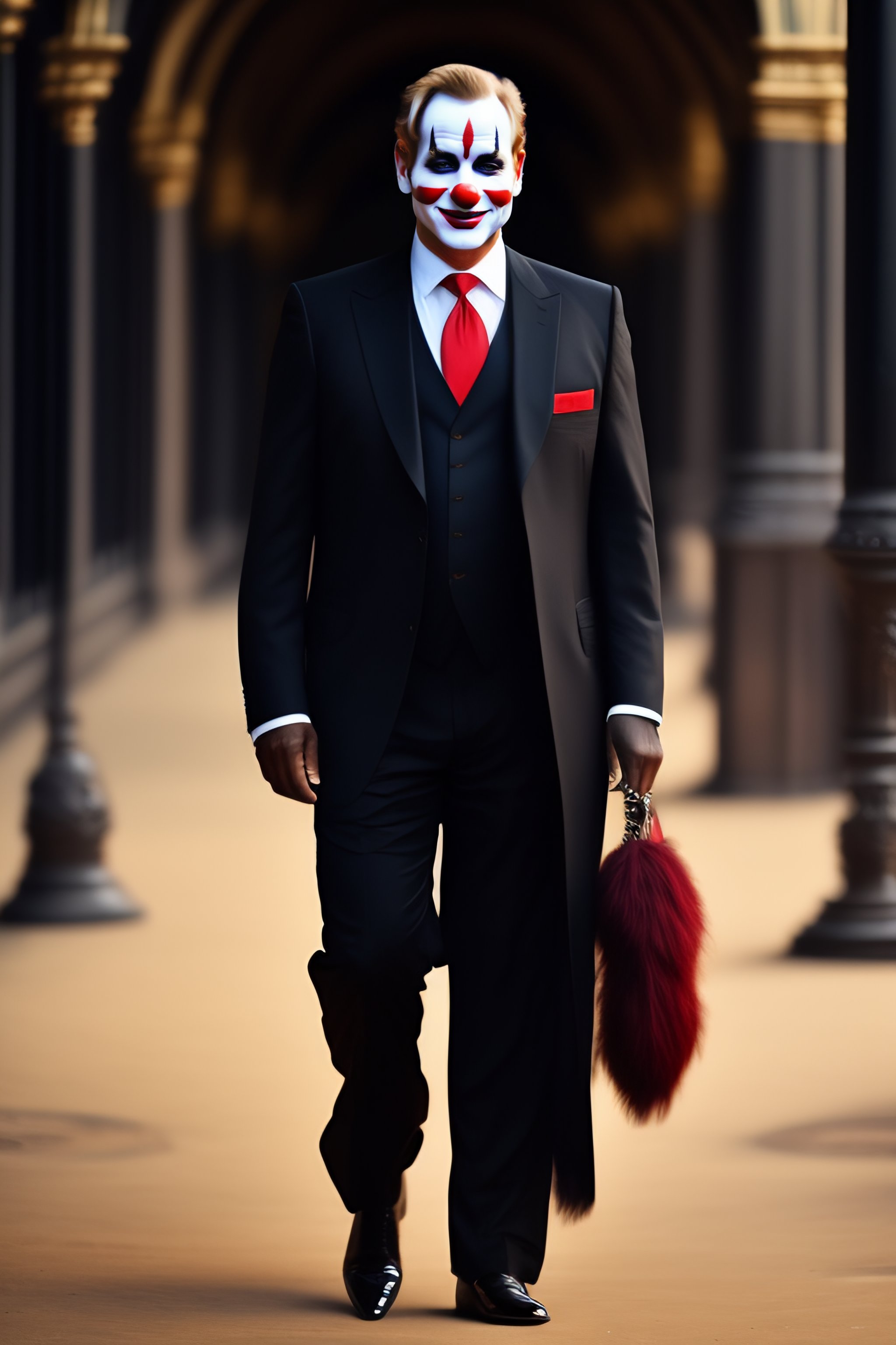 Lexica - Clown of death in a black rich suit