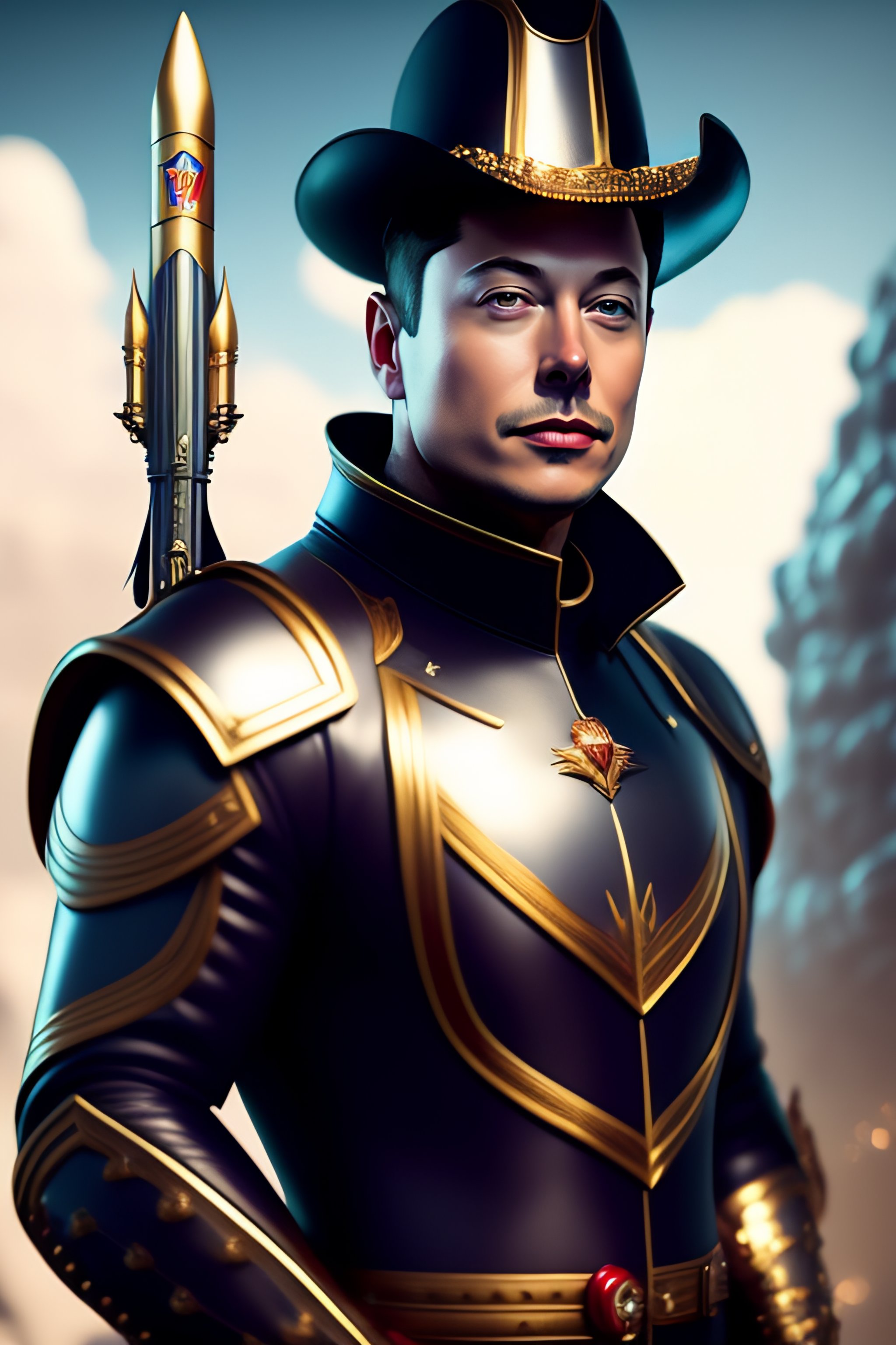 Lexica - Realistic style, 3d Unreal engine, Elon Musk person, wearing ...