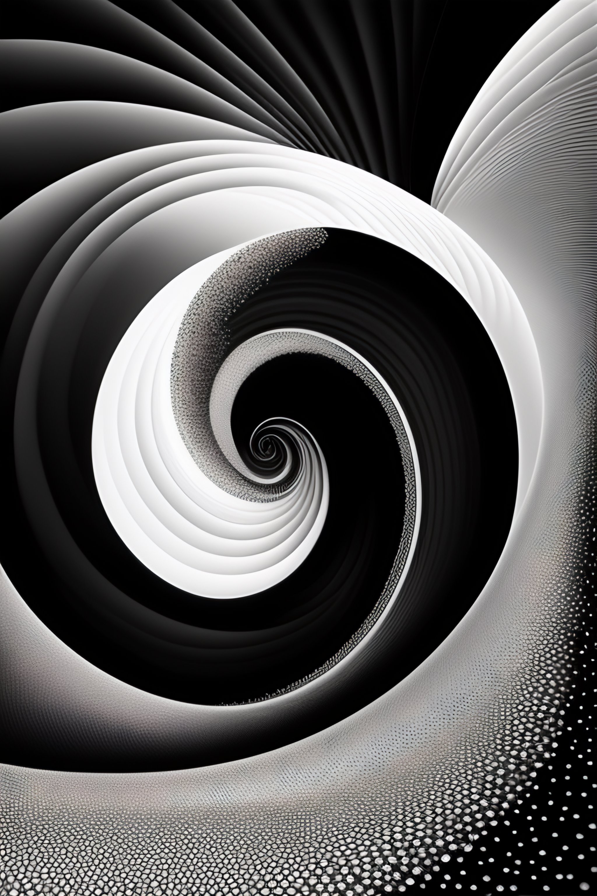 Lexica - An stunning black and white abstract pointillism drawing ...