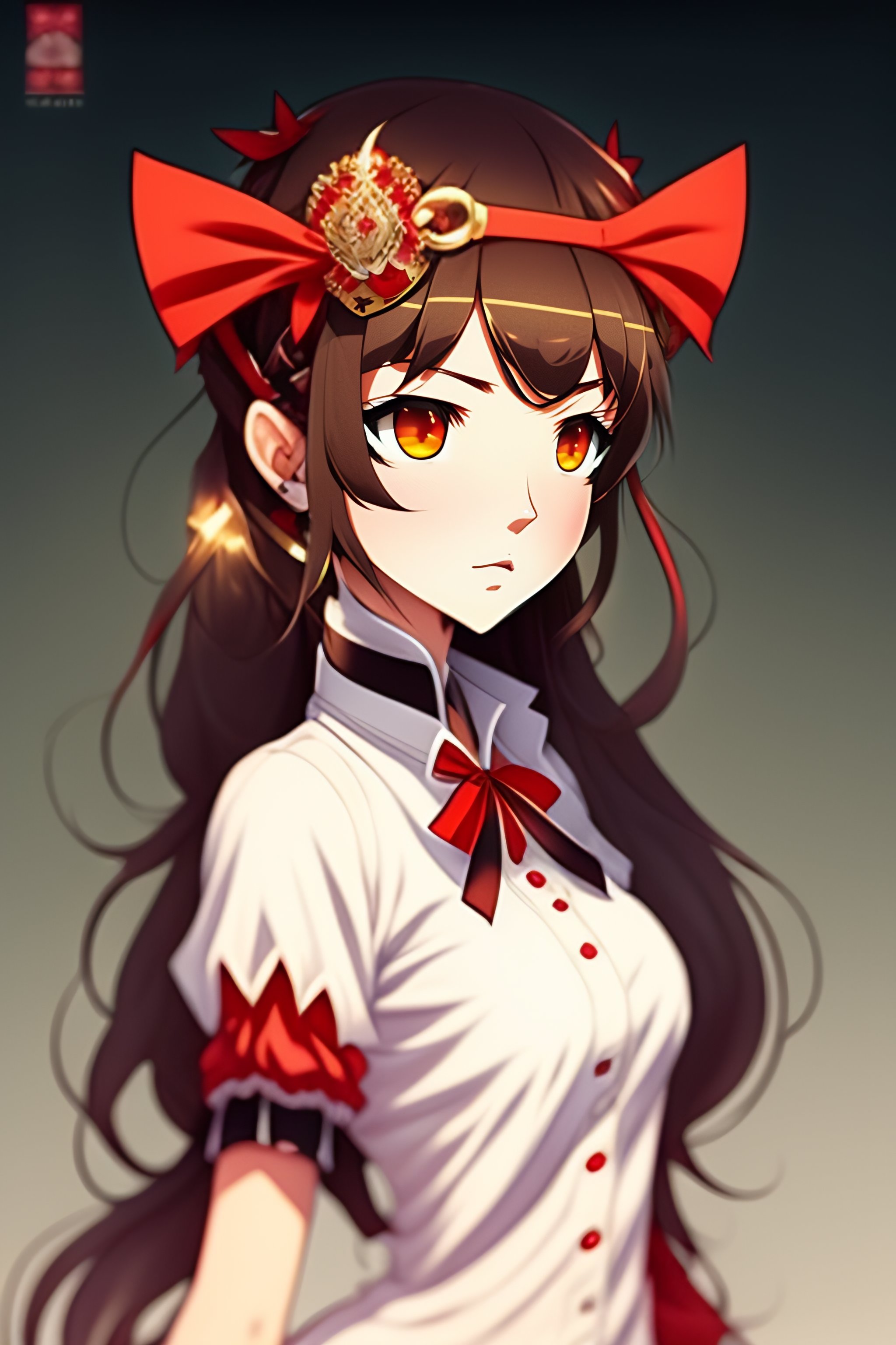 Evil Anime Girl With Red Eyes